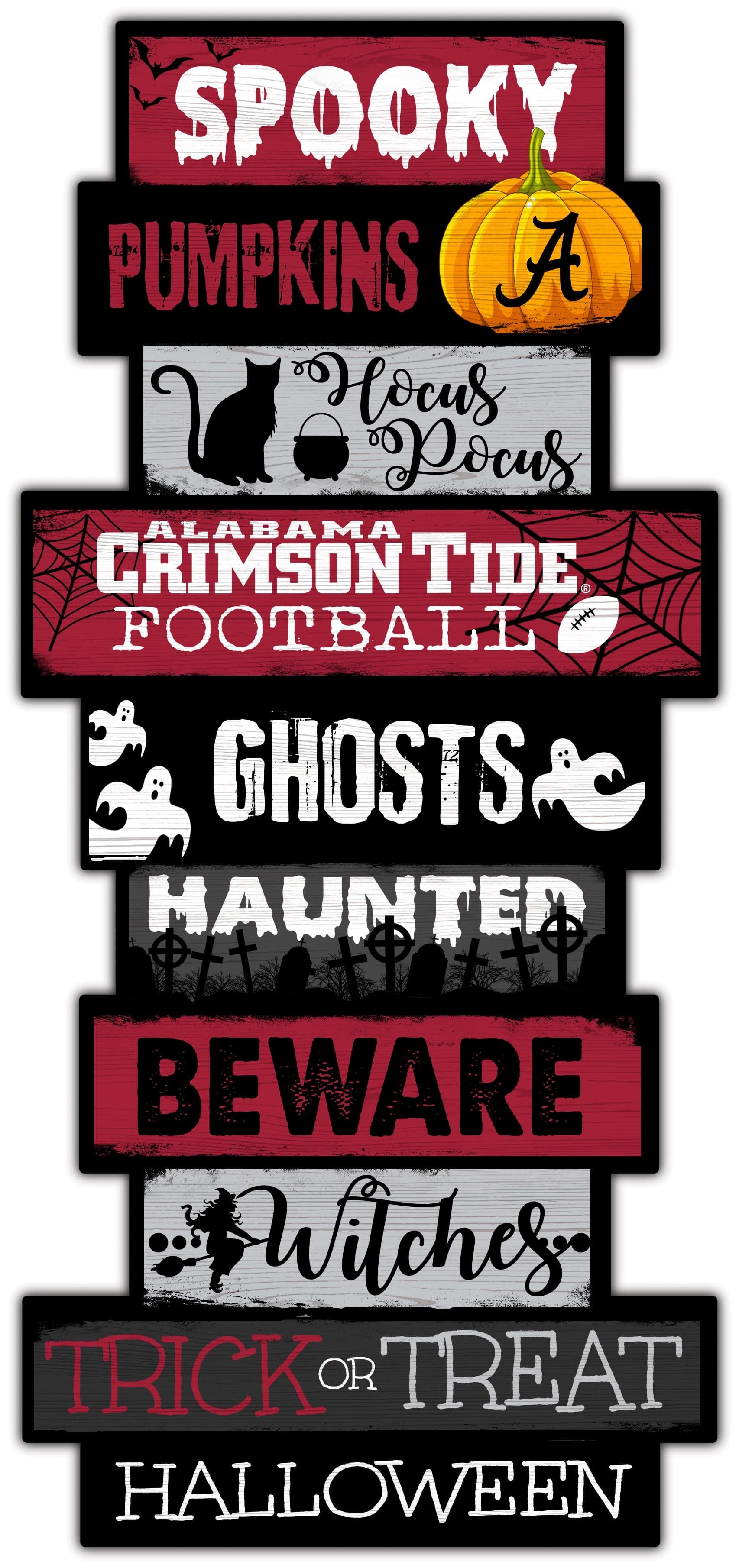 Alabama Halloween Celebration Stack 24" Sign – Fan Creations GA