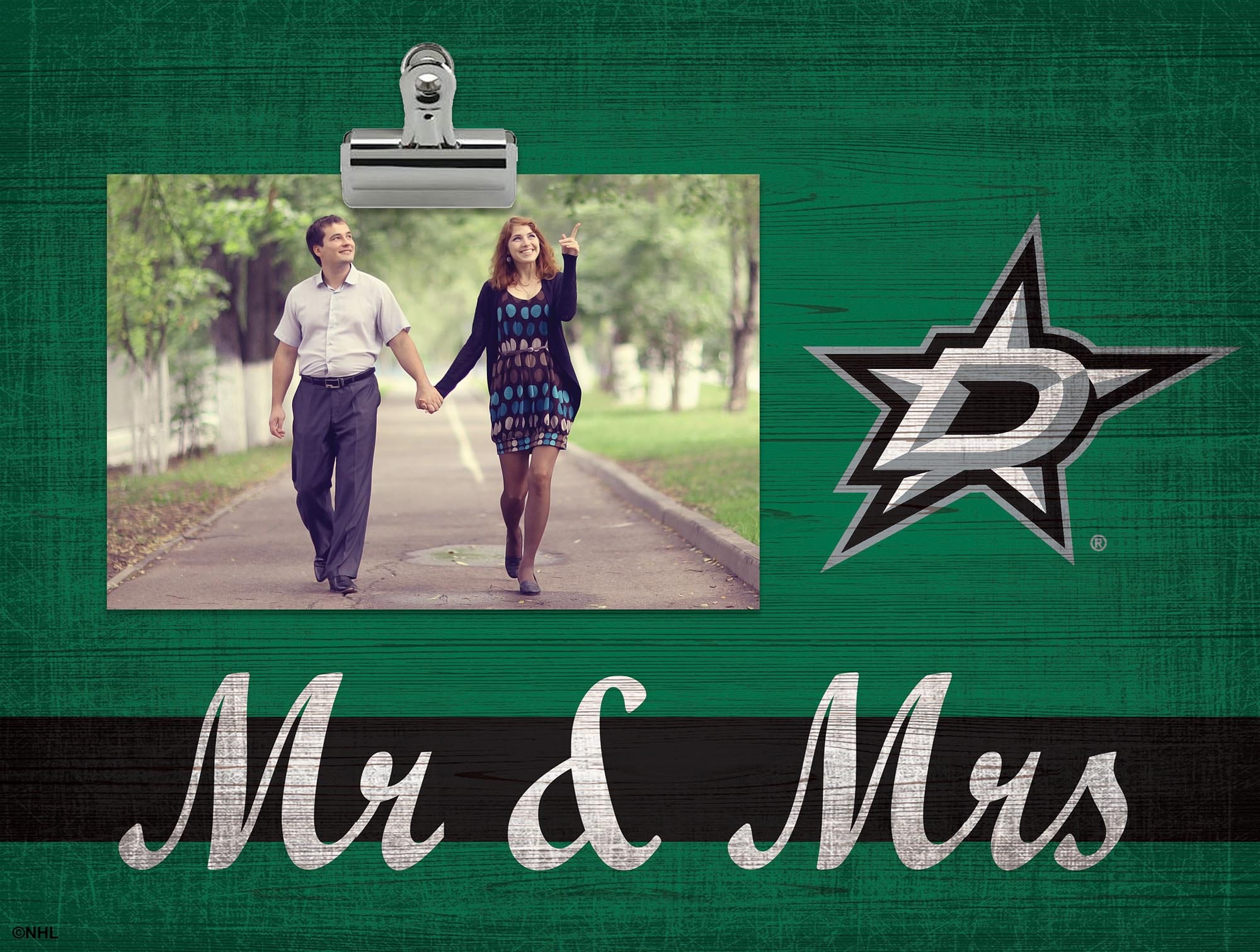 Dallas Stars Mr & Mrs Clip Frame – Fan Creations GA