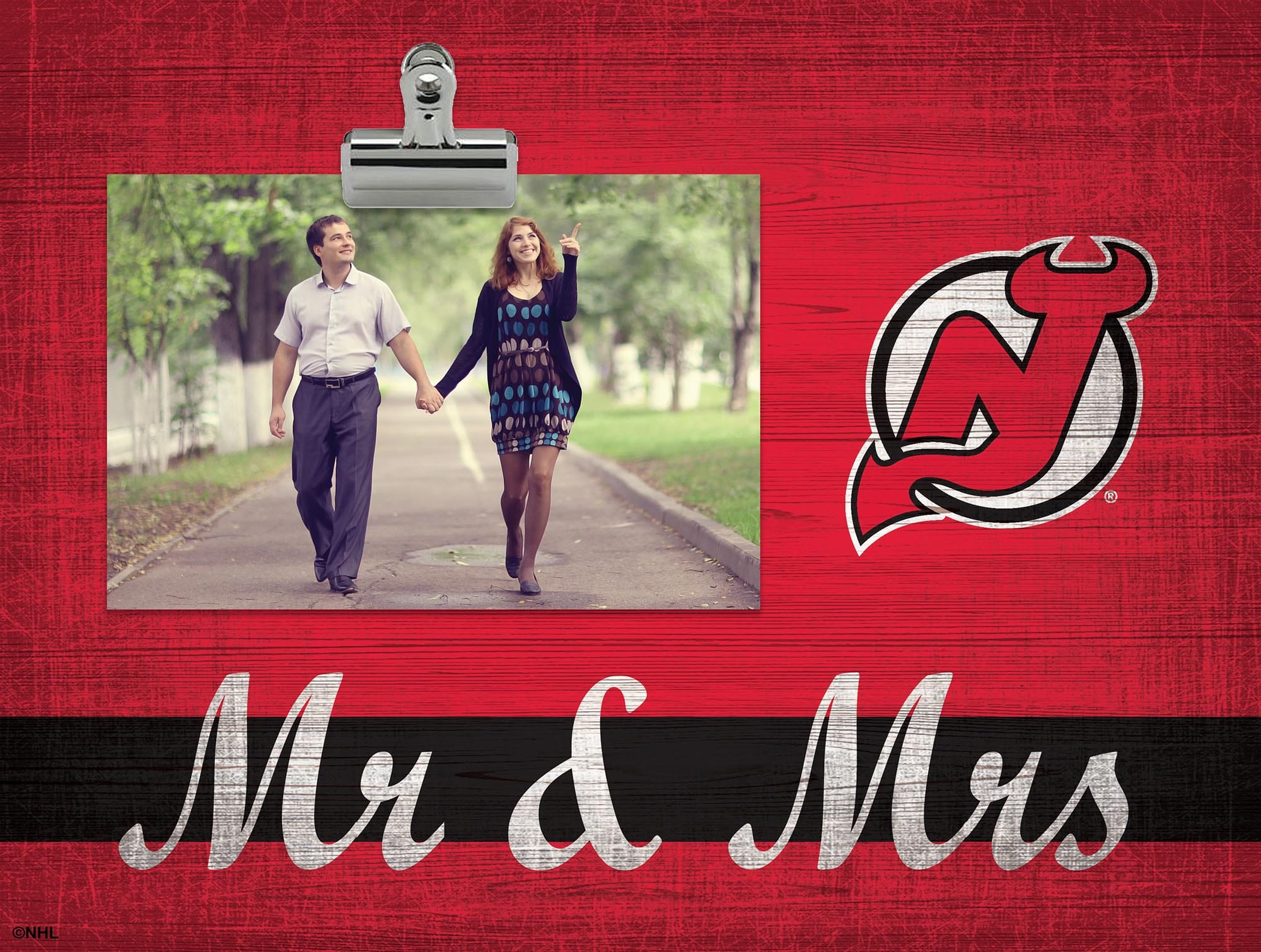 New Jersey Devils Mr & Mrs Clip Frame – Fan Creations GA