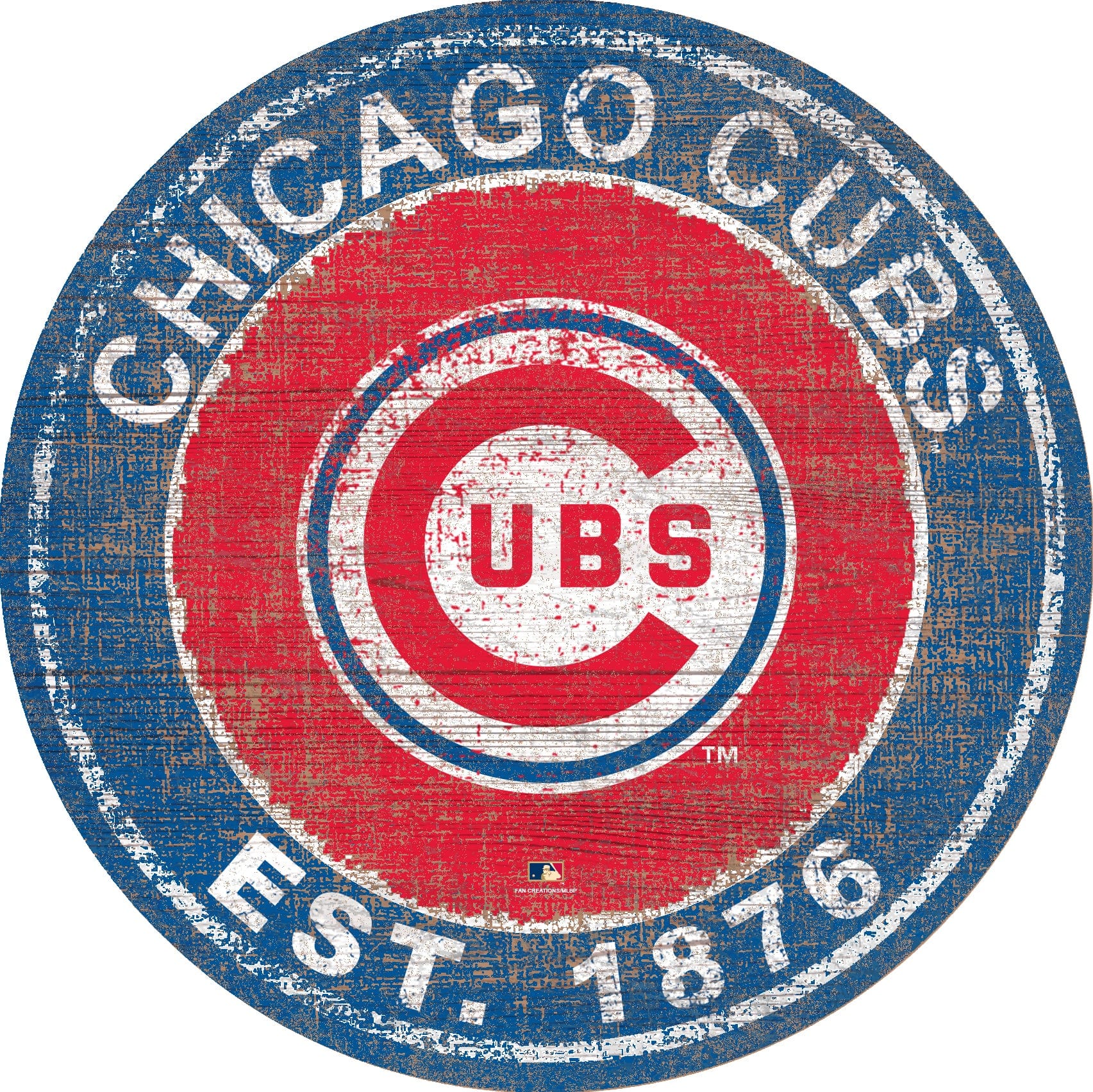 Chicago Cubs Heritage Logo 24" Circle – Fan Creations GA