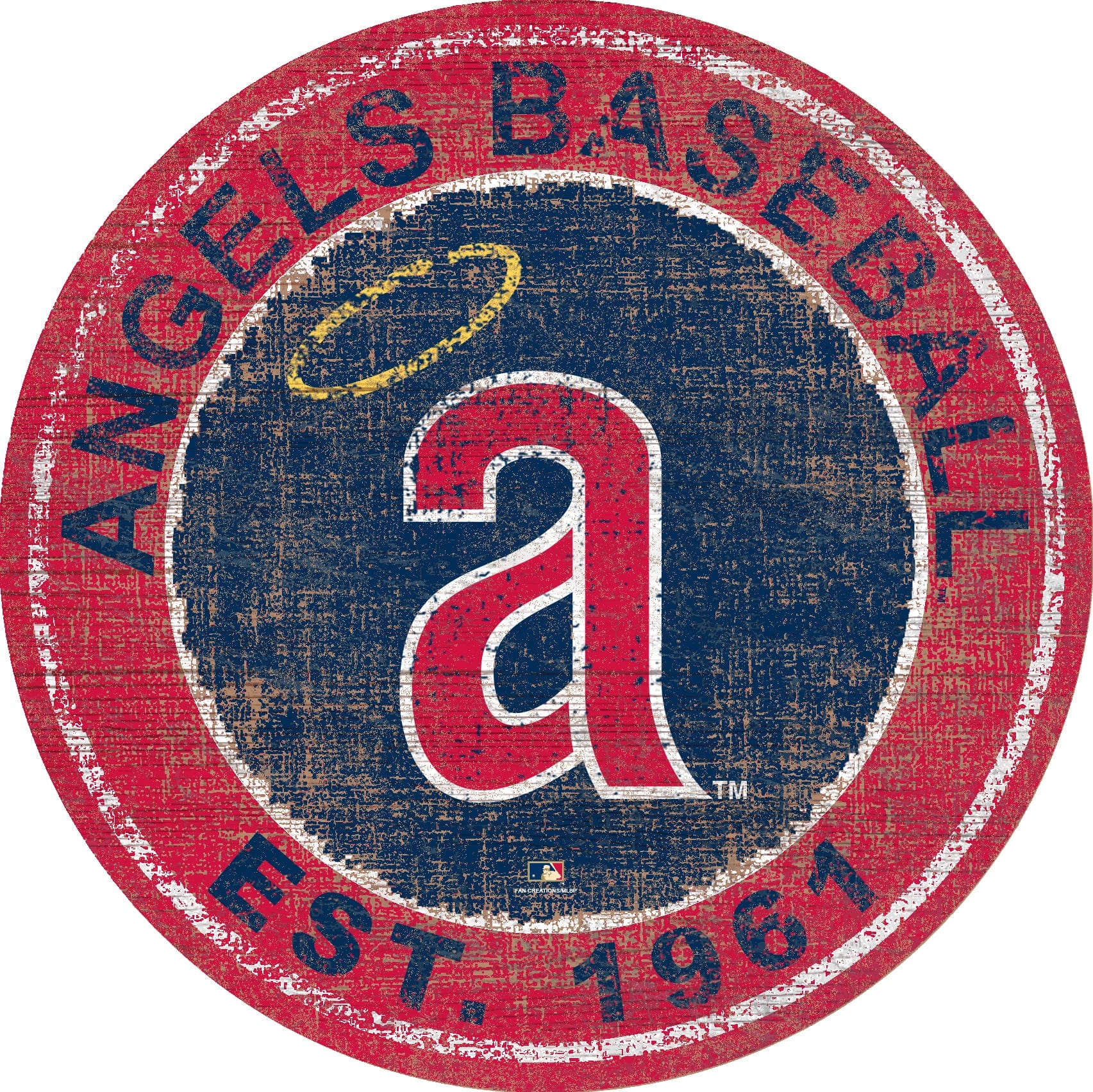 Los Angeles Angels Heritage Logo 24" Circle – Fan Creations GA