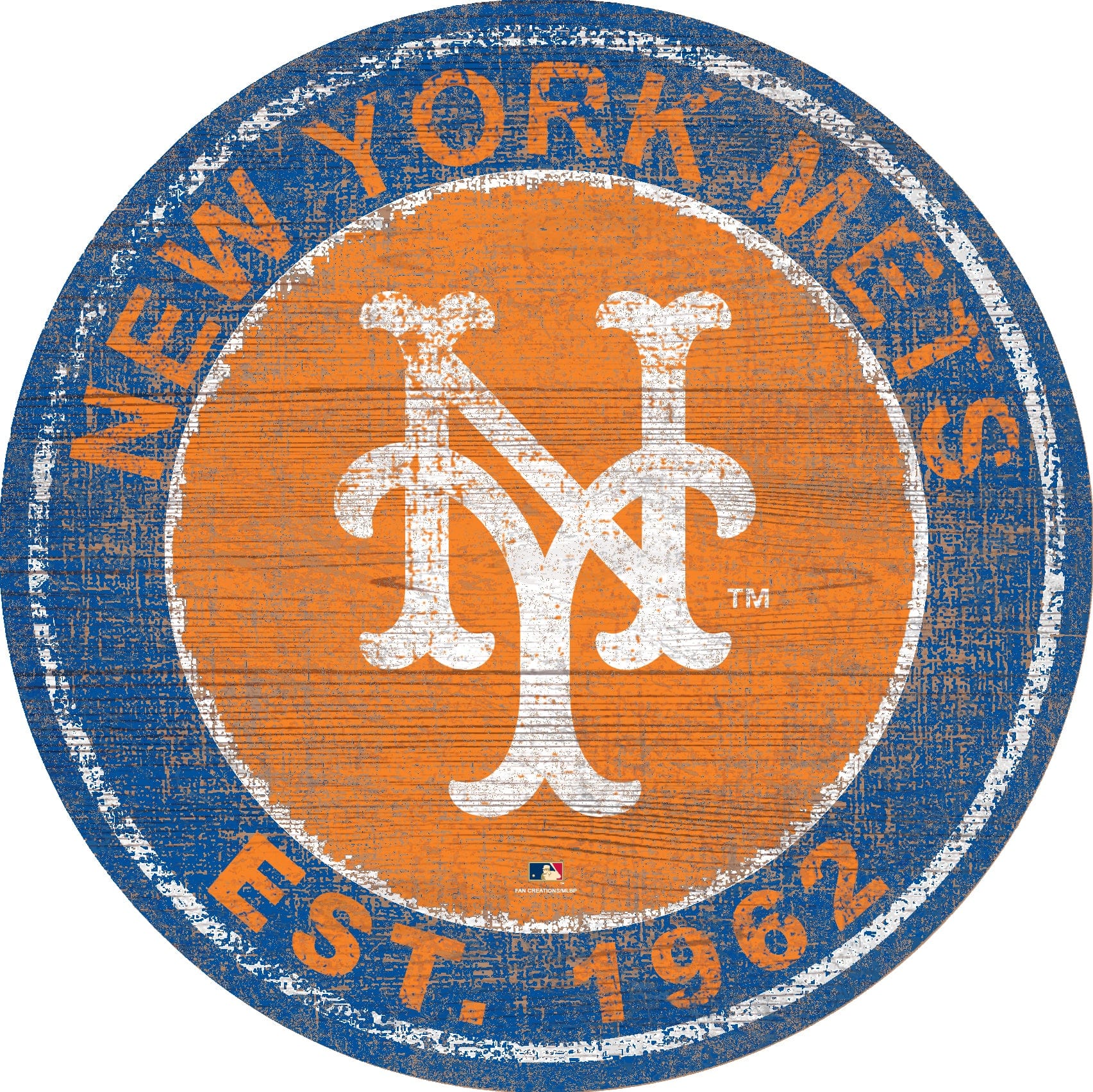 New York Mets Heritage Logo 24" Circle – Fan Creations GA