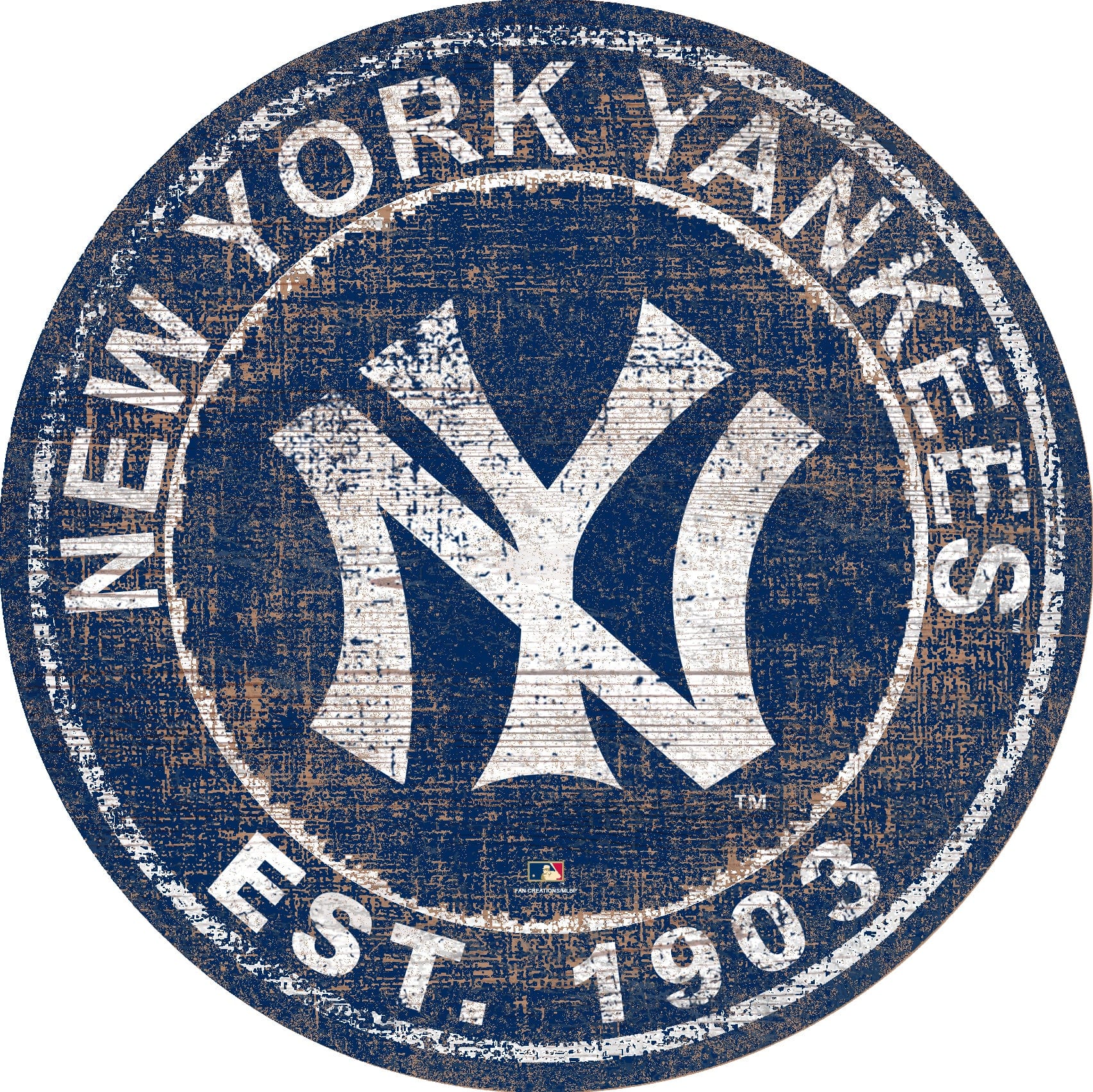 New York Yankees Heritage Logo 24" Circle – Fan Creations GA