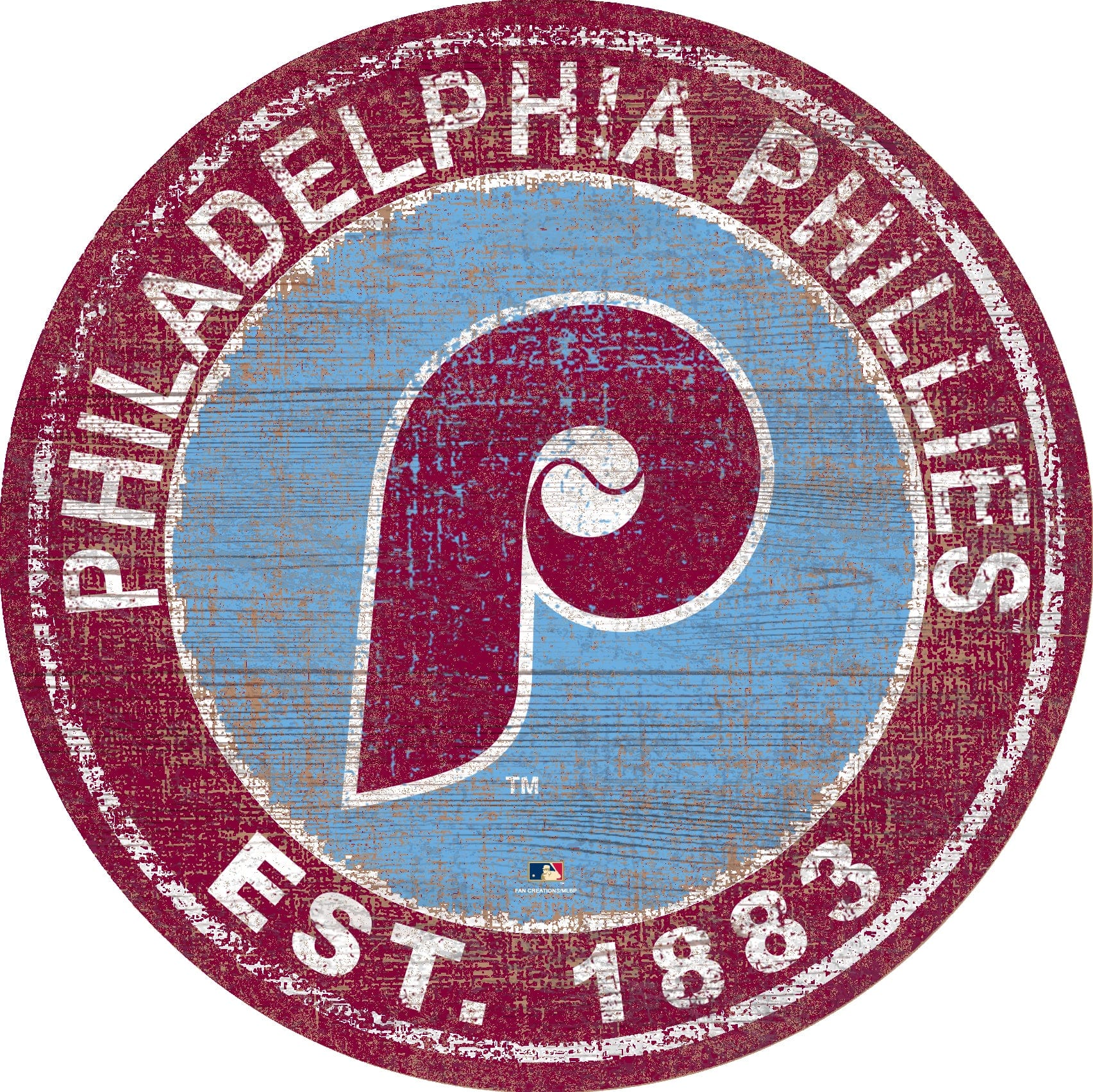 Philadelphia Phillies Heritage Logo 24" Circle – Fan Creations GA
