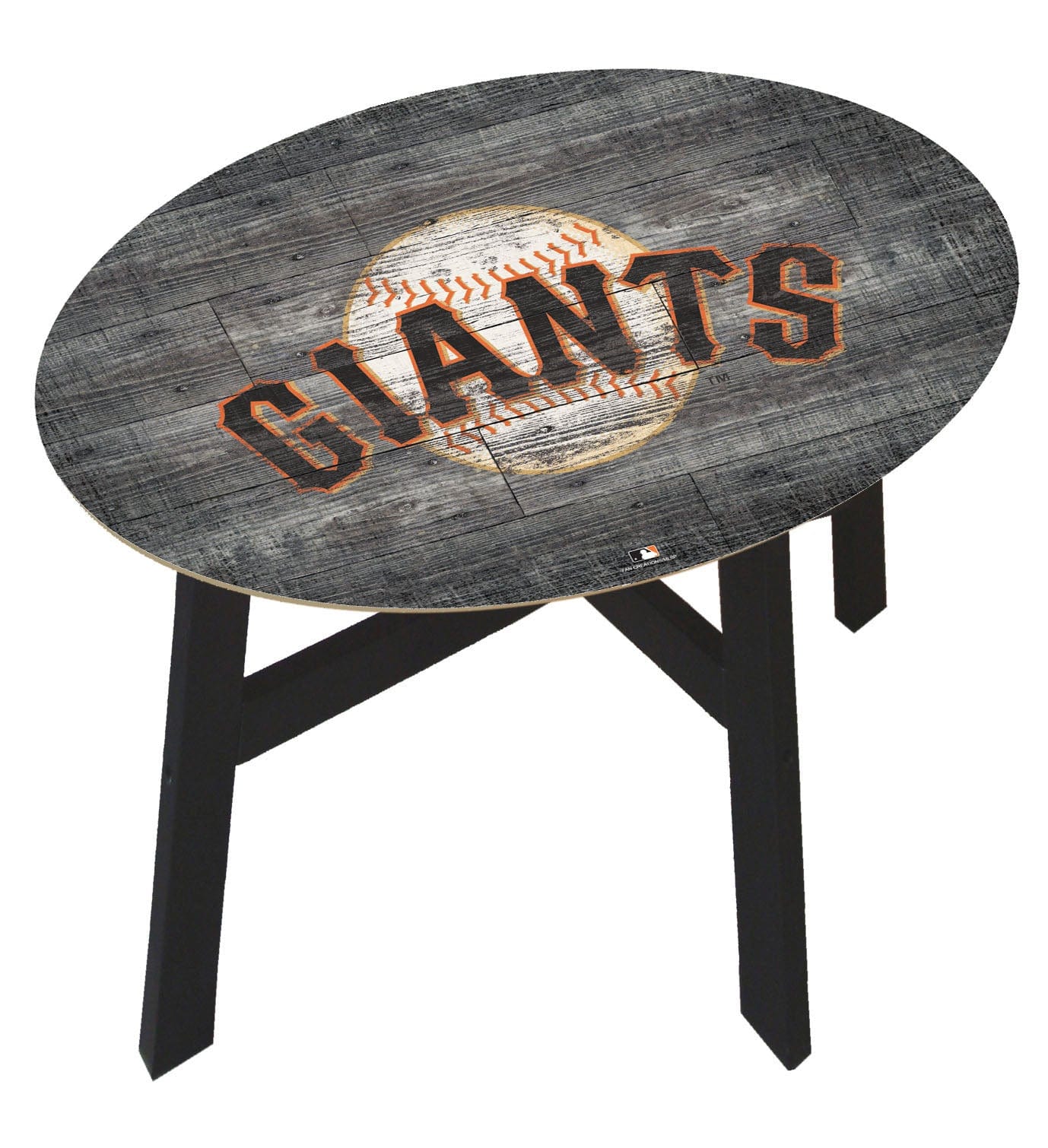 San Francisco Giants Distressed Wood Side Table – Fan Creations GA