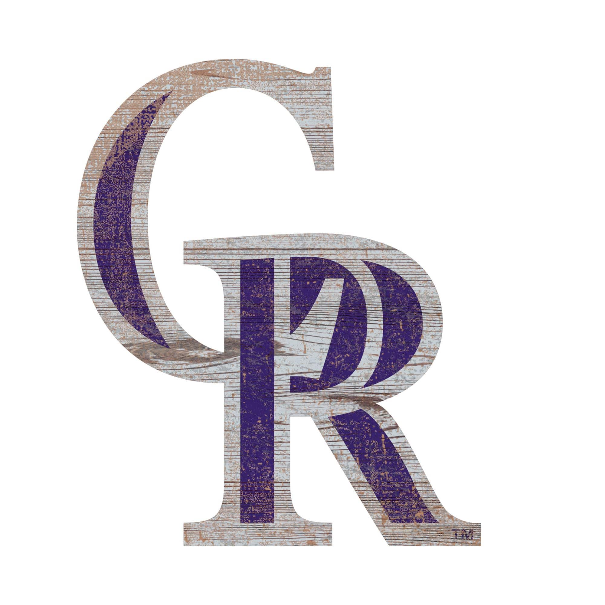 Colorado Rockies Distressed Logo Cutout Sign – Fan Creations GA