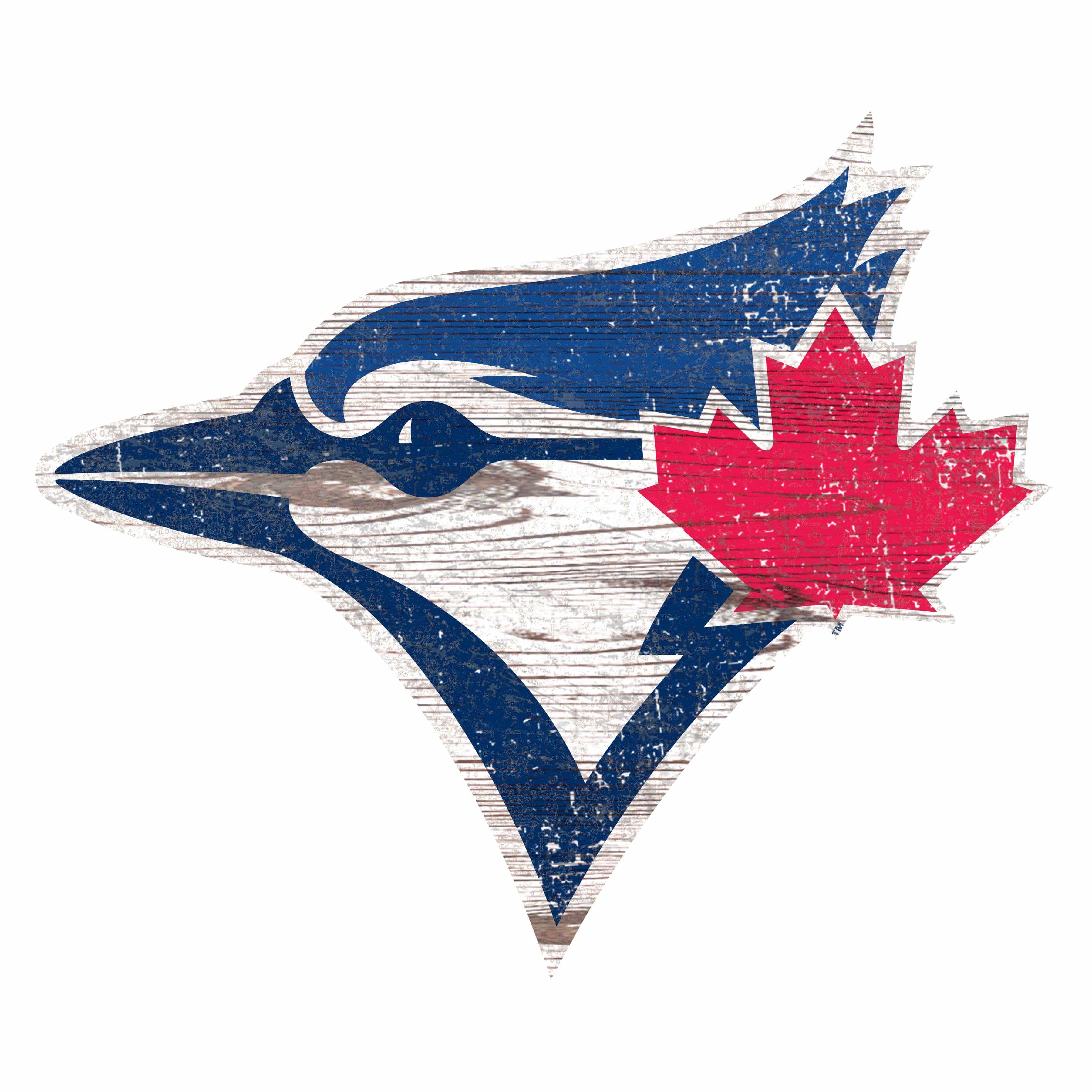 Toronto Blue Jays Distressed Logo Cutout Sign – Fan Creations GA
