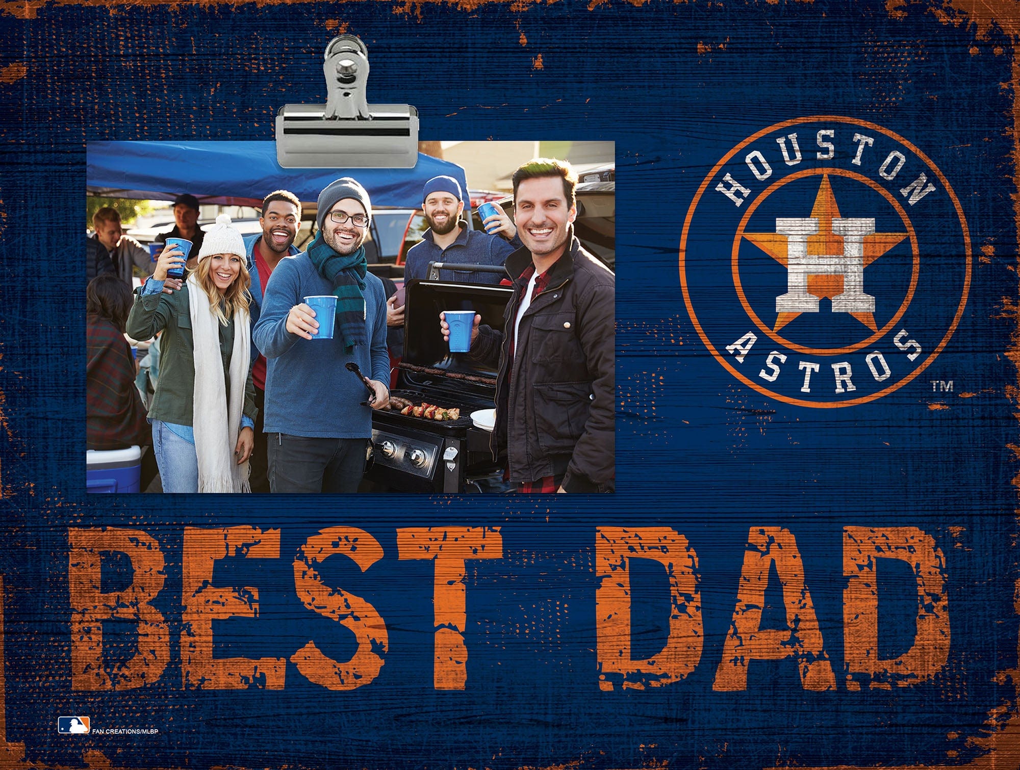 Houston Astros Best Dad Clip Frame – Fan Creations GA