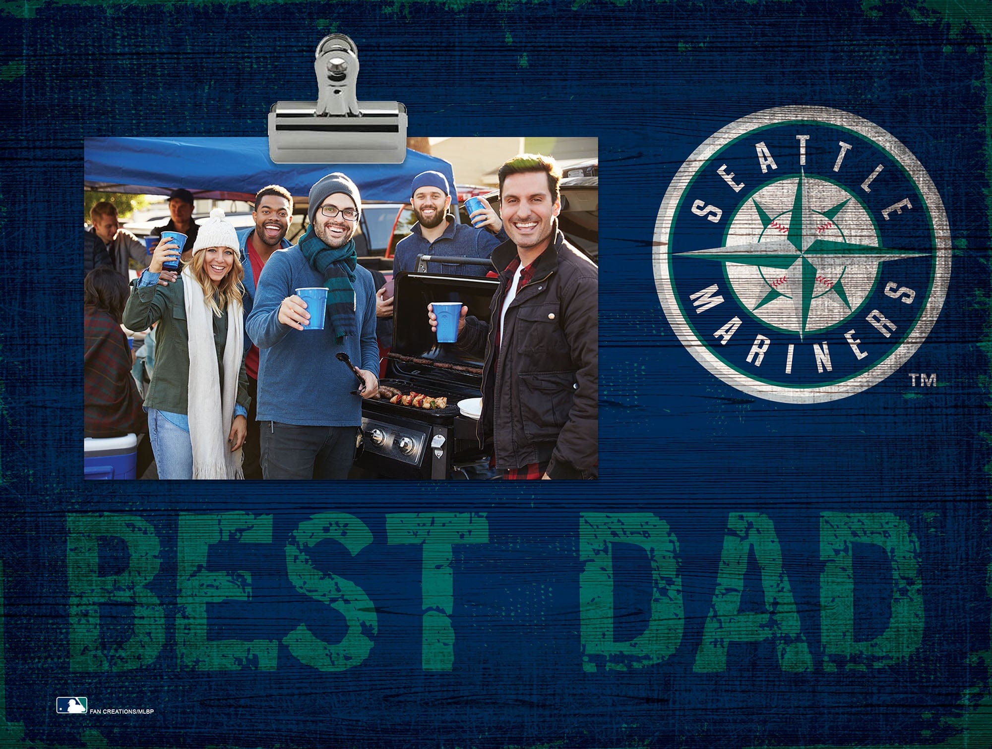 Seattle Mariners Best Dad Clip Frame – Fan Creations GA