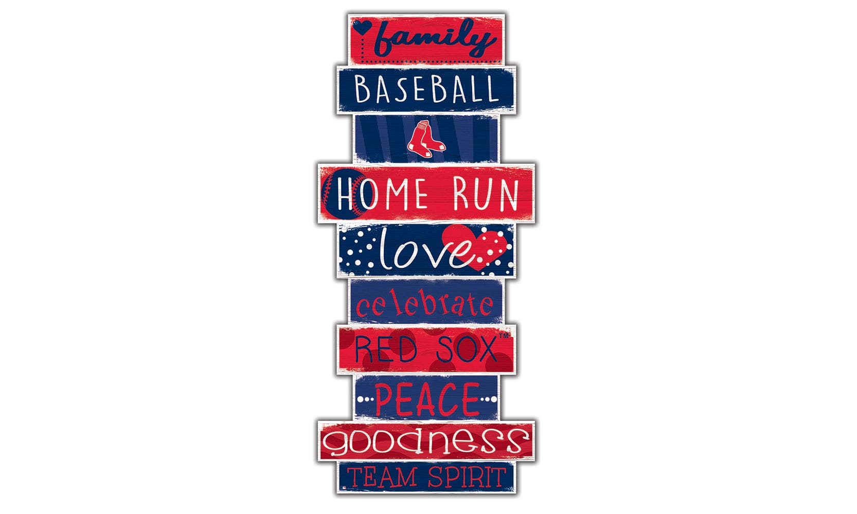 Boston Red Sox Celebration Stack 24" Sign – Fan Creations GA