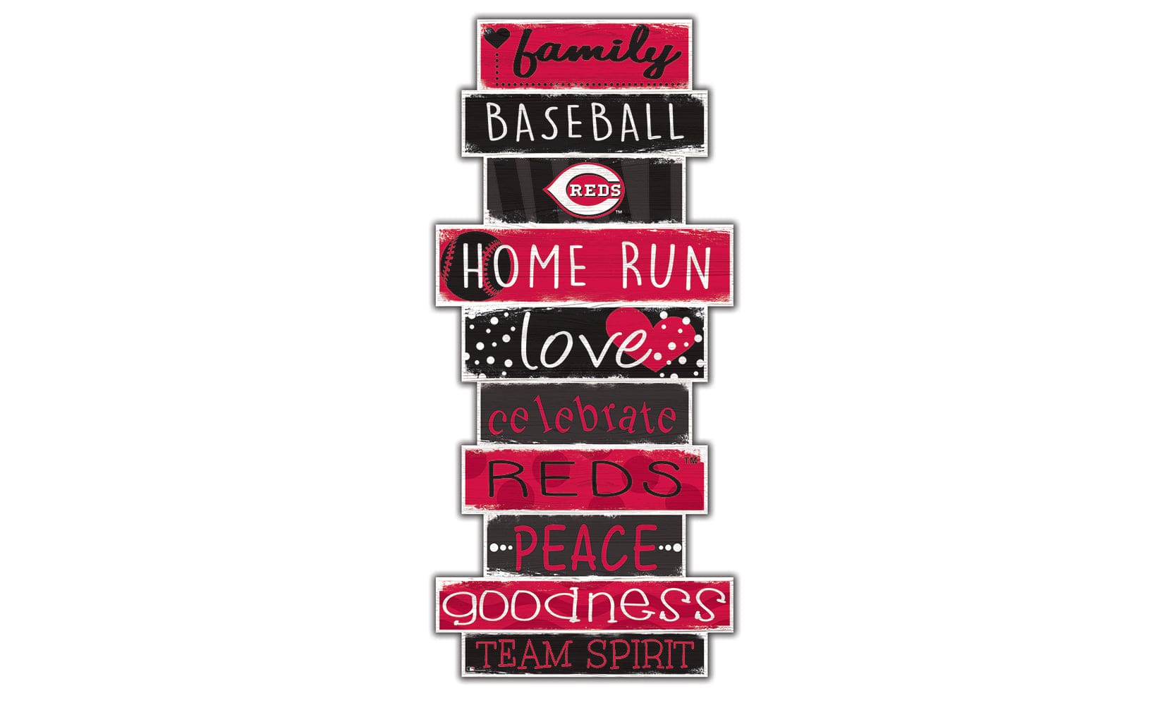 Cincinnati Reds Celebration Stack 24" Sign – Fan Creations GA