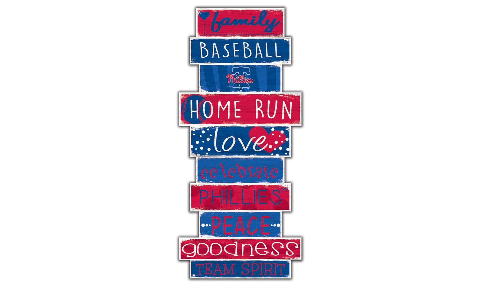 Philadelphia Phillies Celebration Stack 24" Sign – Fan Creations GA