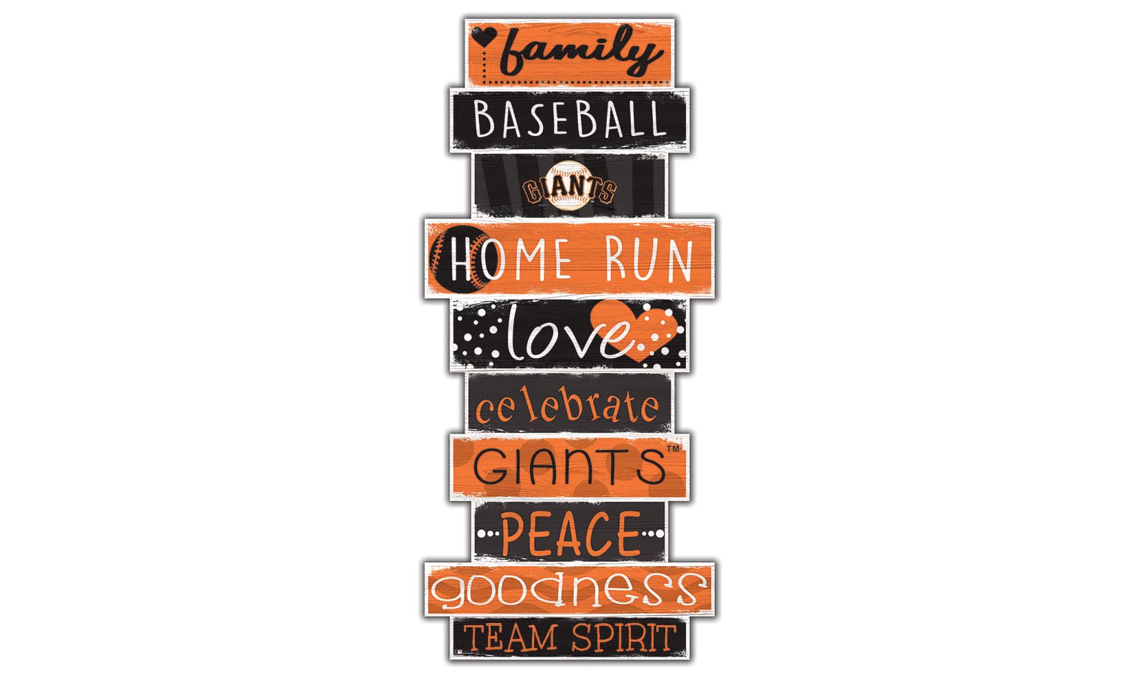San Francisco Giants Celebration Stack 24" Sign – Fan Creations GA
