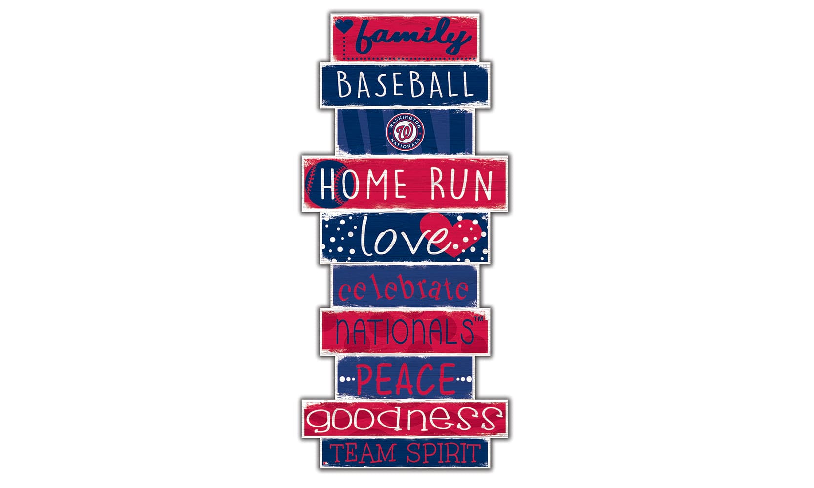 Washington Nationals Celebration Stack 24" Sign – Fan Creations GA