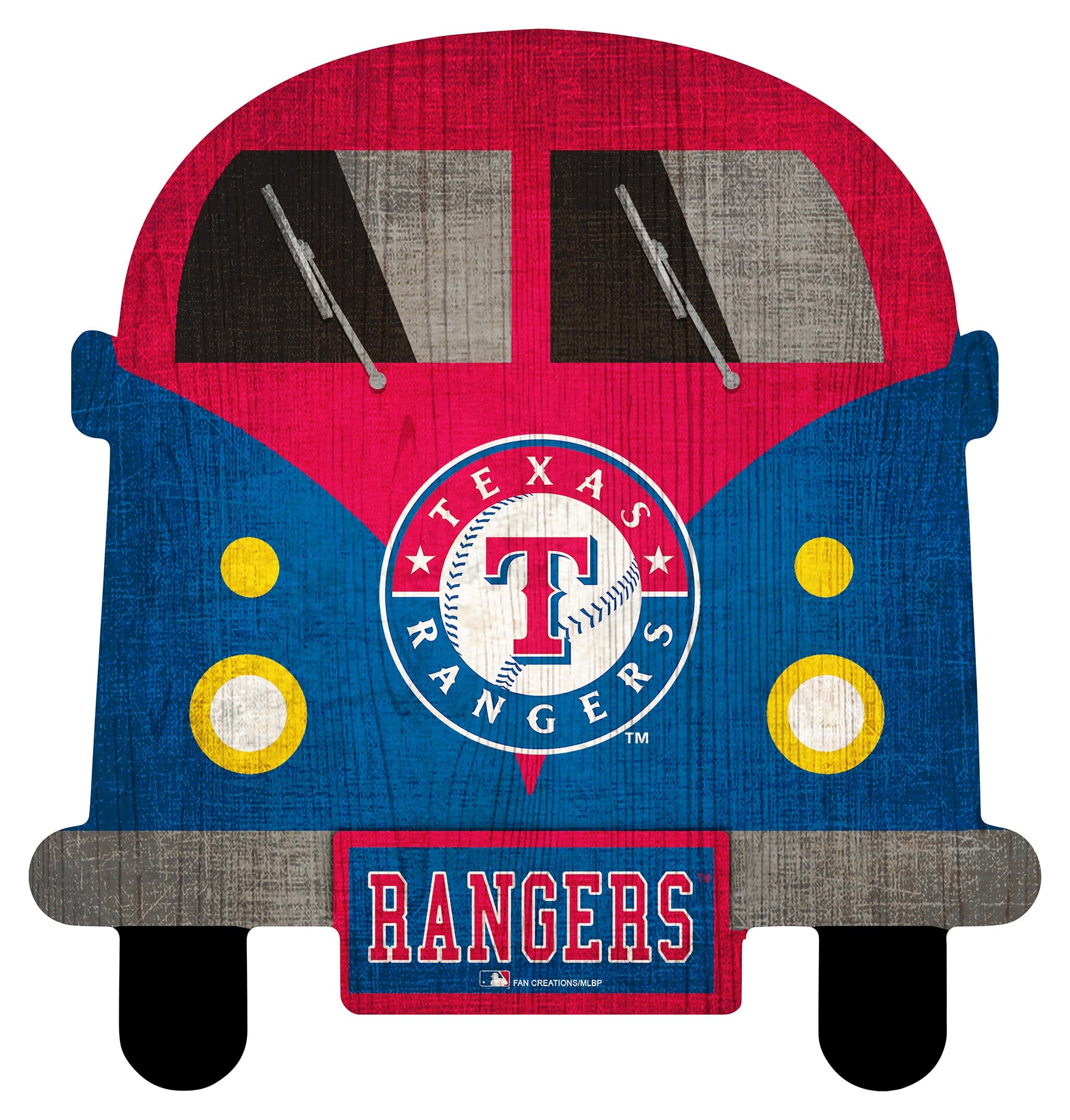 Texas Rangers 12in Team Bus Sign – Fan Creations GA