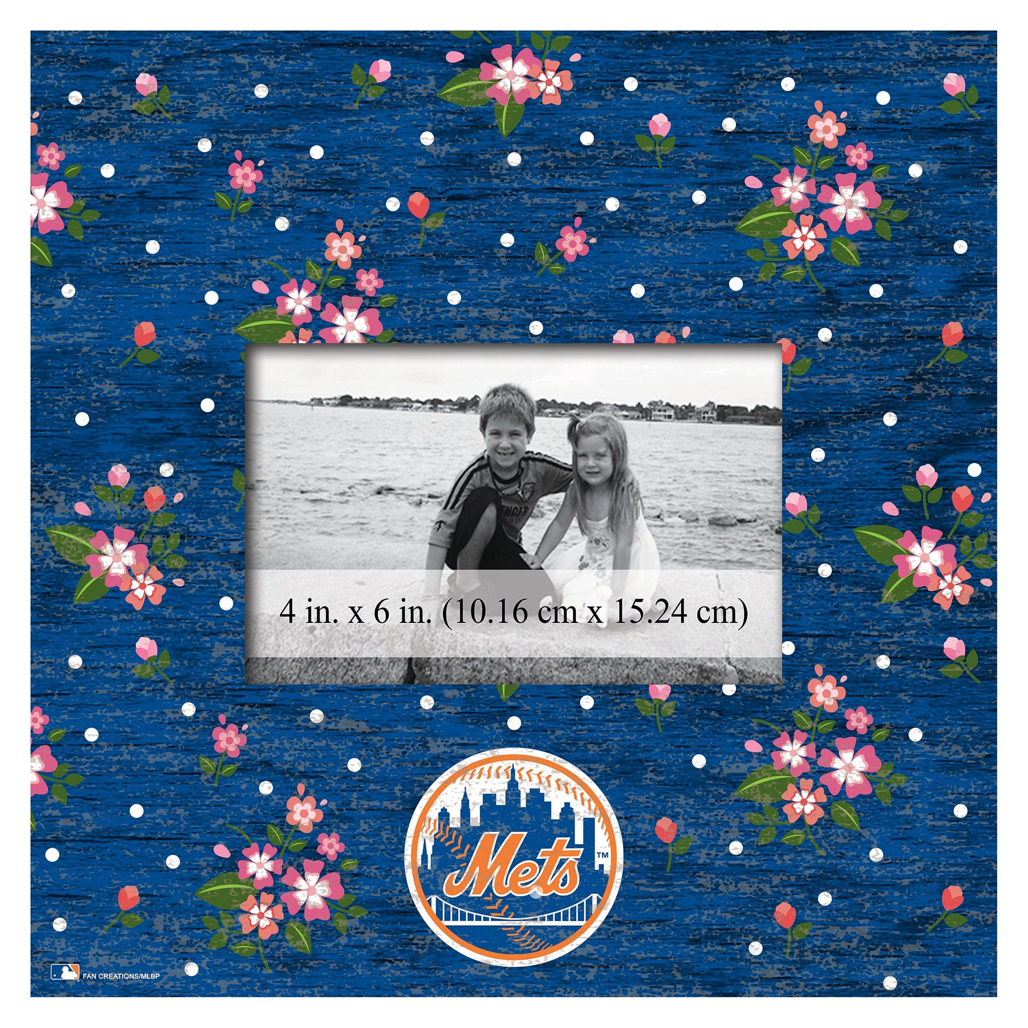 New York Mets Floral 10x10 Frame – Fan Creations GA