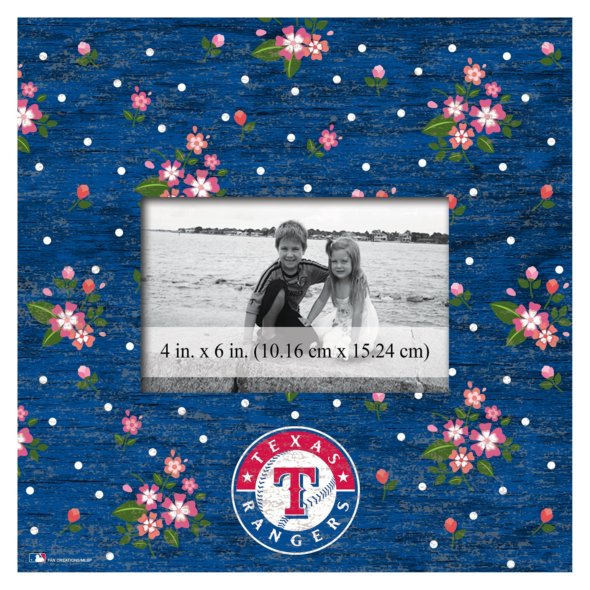 Texas Rangers Floral 10x10 Frame – Fan Creations GA