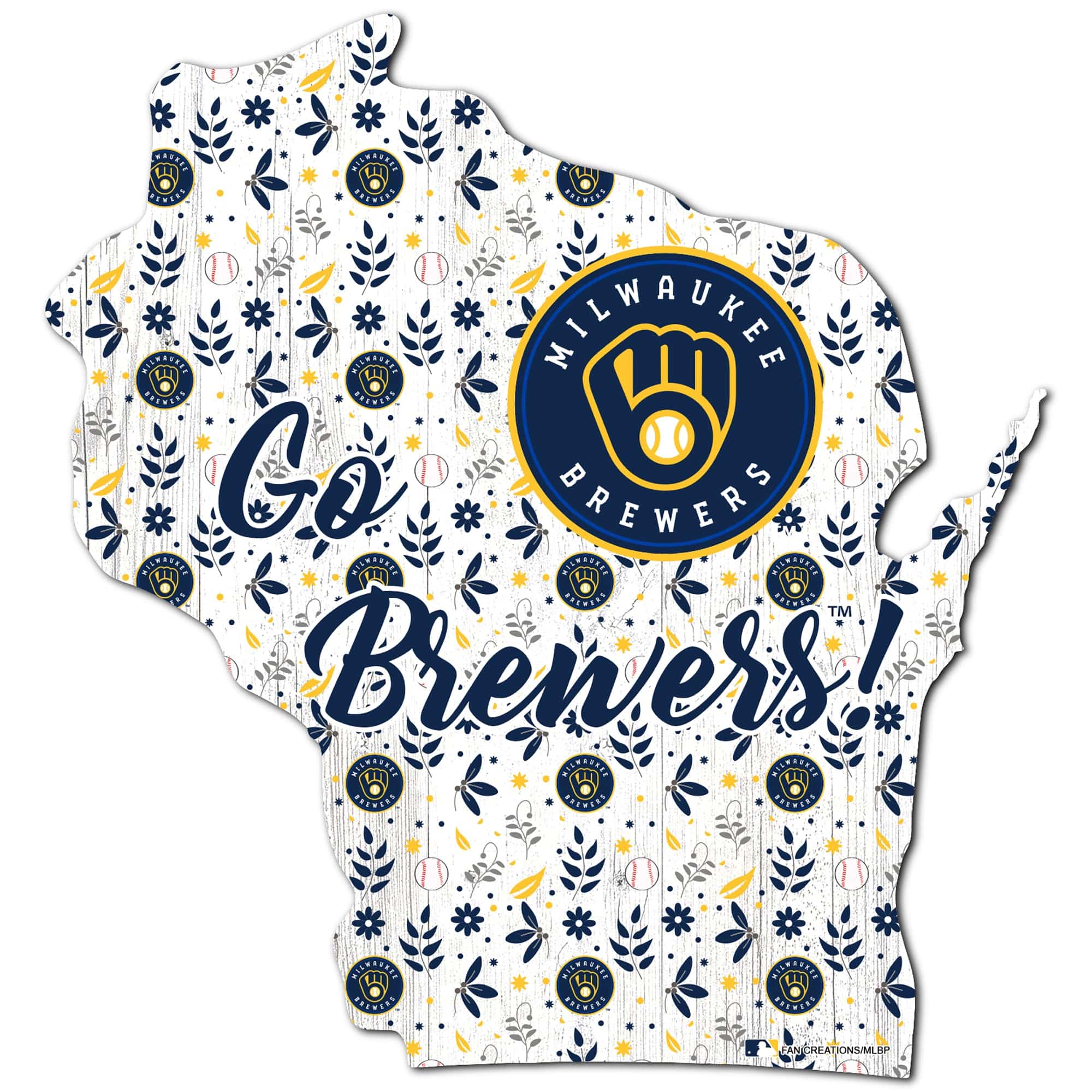 Milwaukee Brewers State Sign 24in – Fan Creations GA