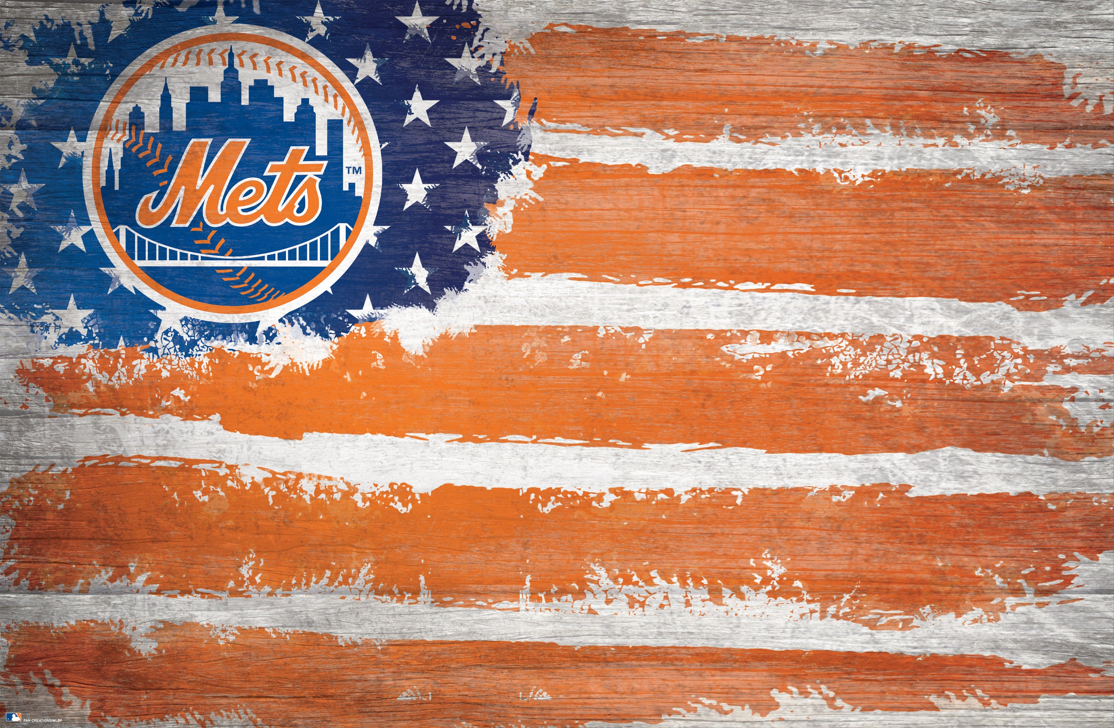 New York Mets Flag 17x26 – Fan Creations GA