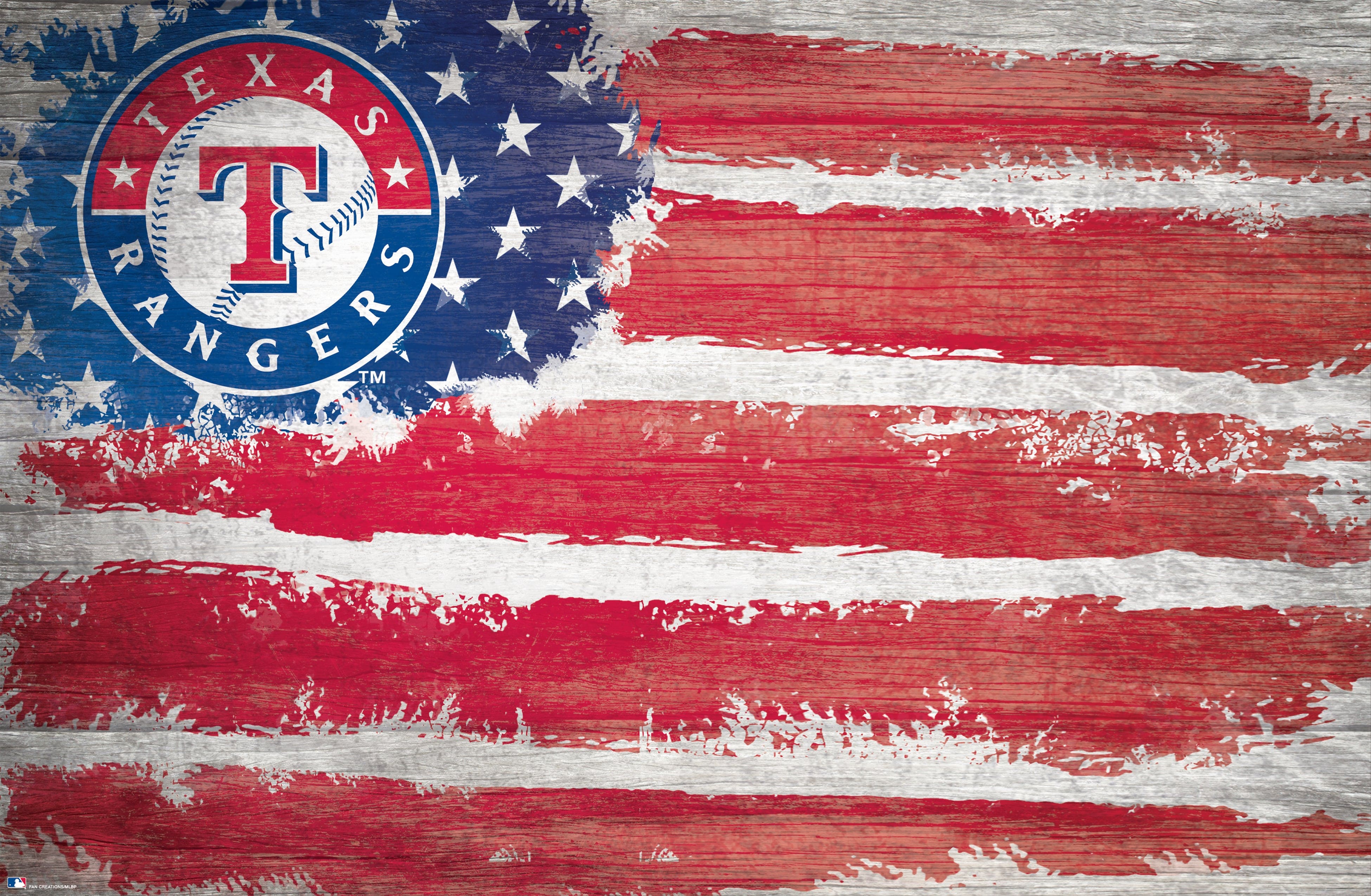 Texas Rangers Flag 17x26 – Fan Creations GA