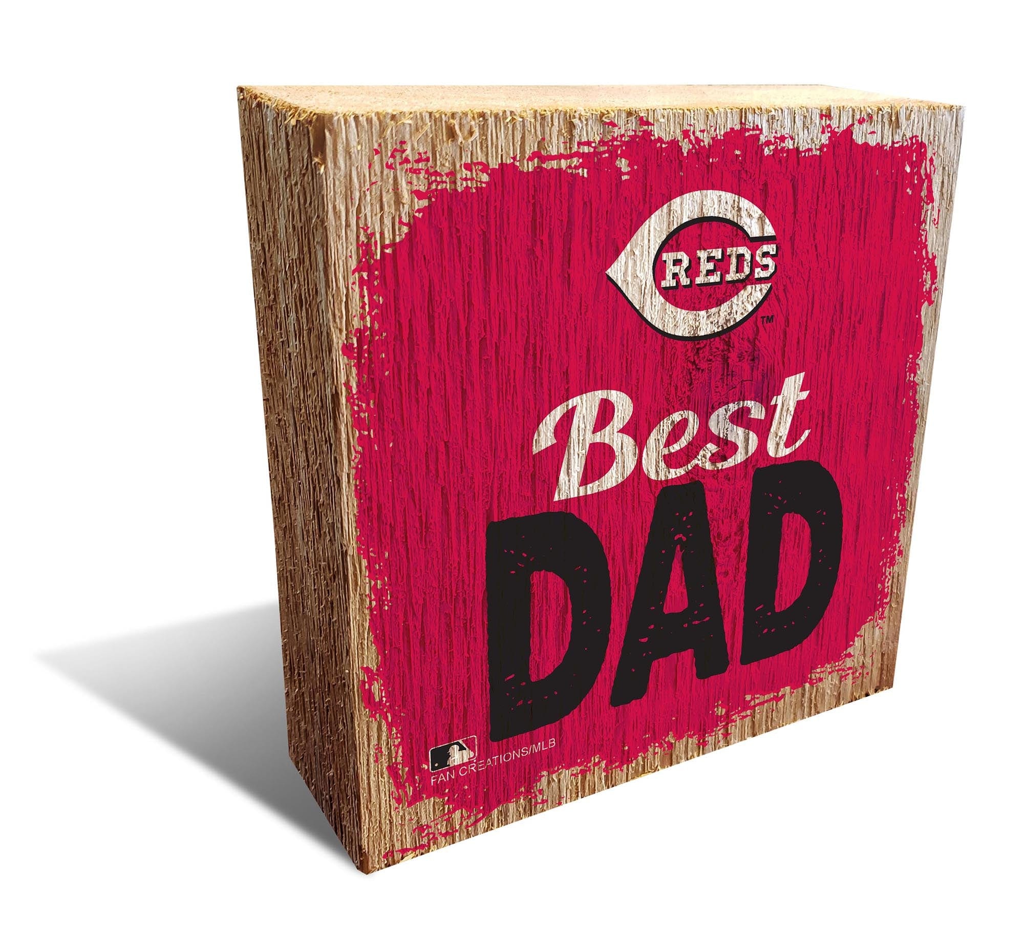 Cincinnati Reds Best Dad Block – Fan Creations GA