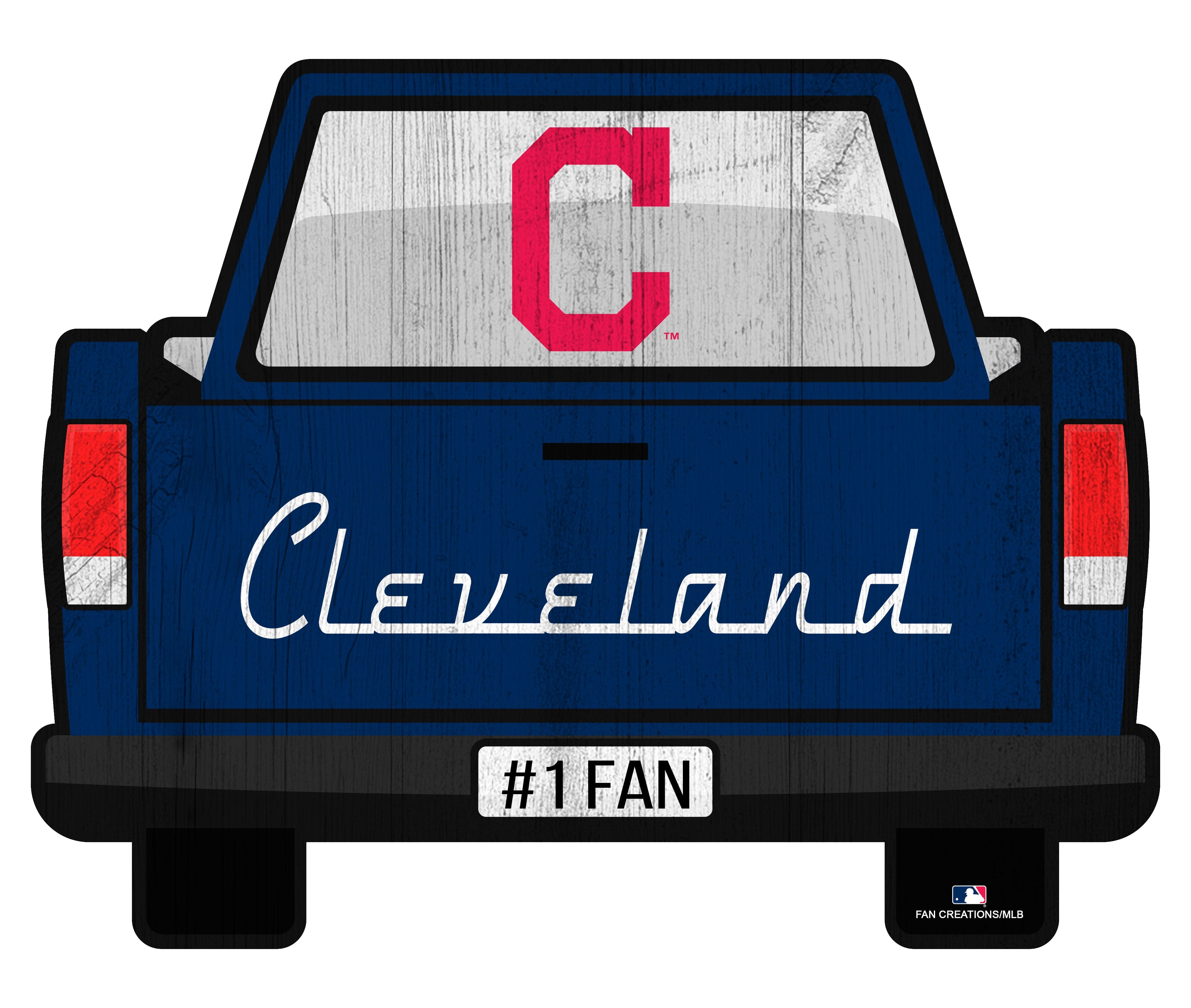 Cleveland Guardians Slogan Truck Back Vintage 12in – Fan Creations GA