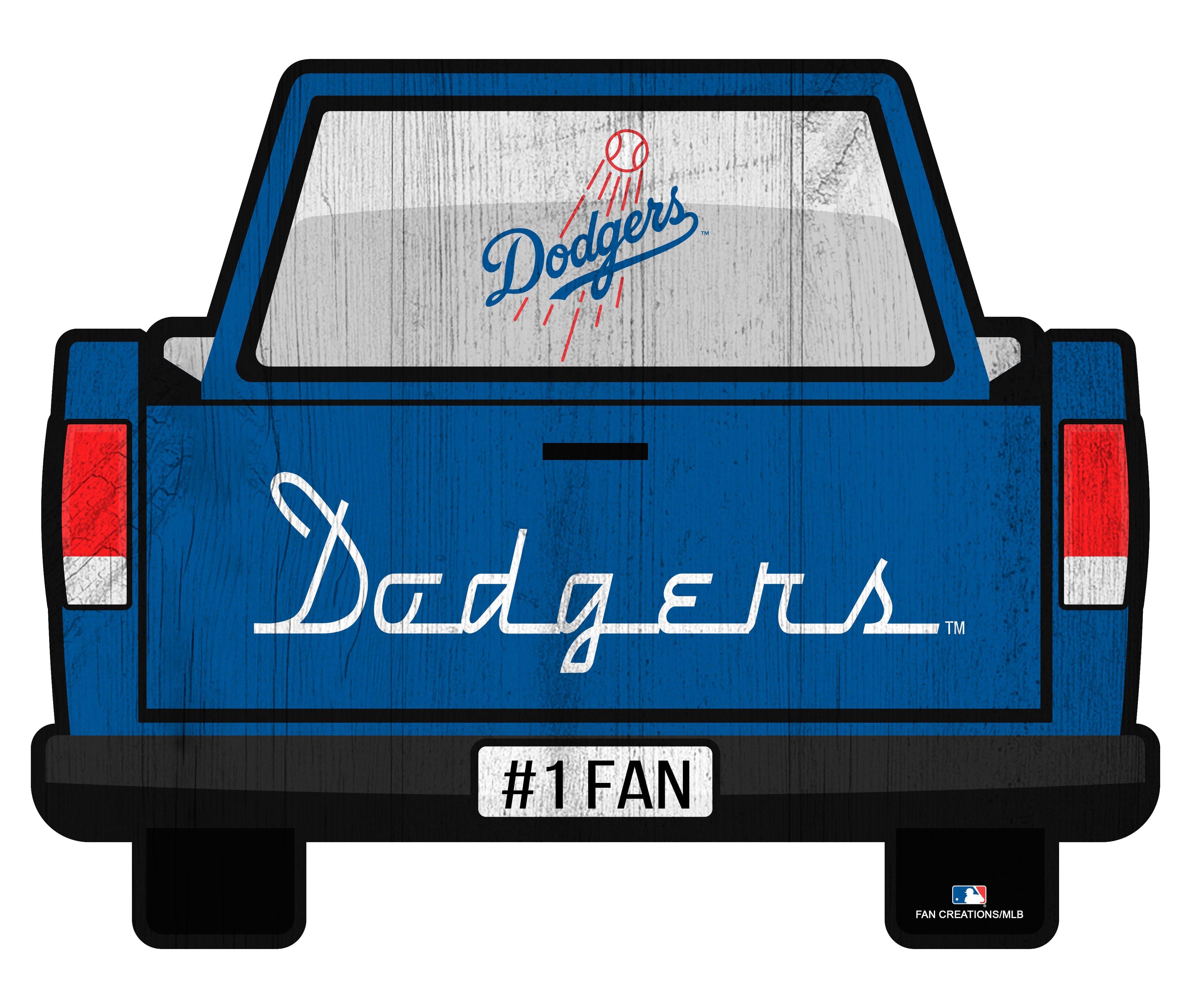 Los Angeles Dodgers Slogan Truck Back Vintage 12in – Fan Creations GA