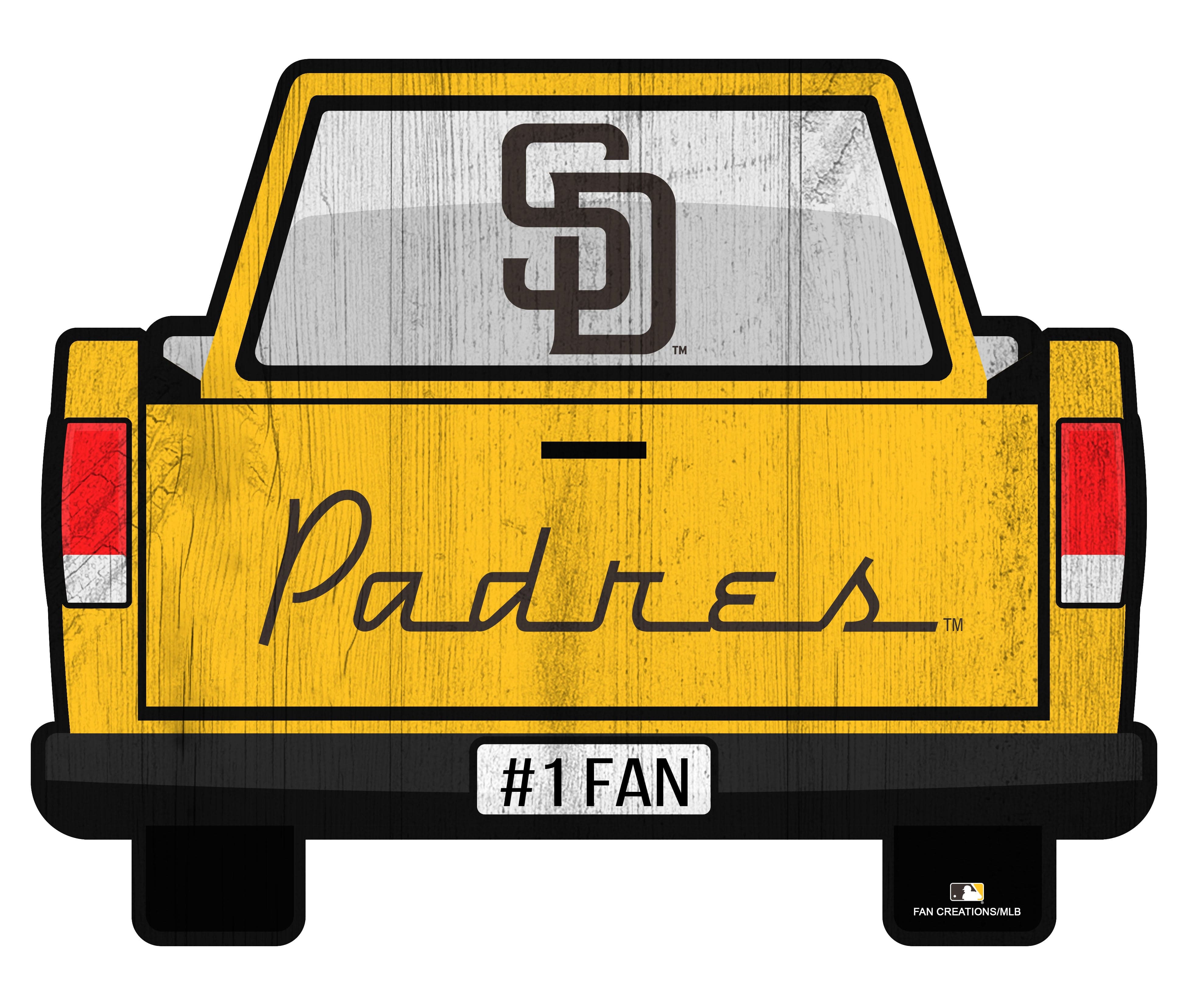 San Diego Padres Slogan Truck Back Vintage 12in – Fan Creations GA