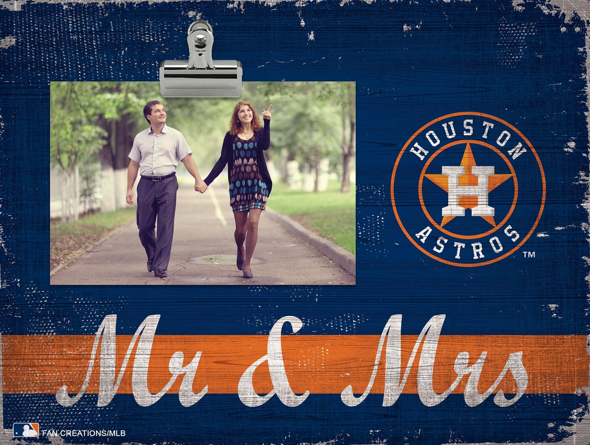 Houston Astros Mr & Mrs Clip Frame – Fan Creations GA