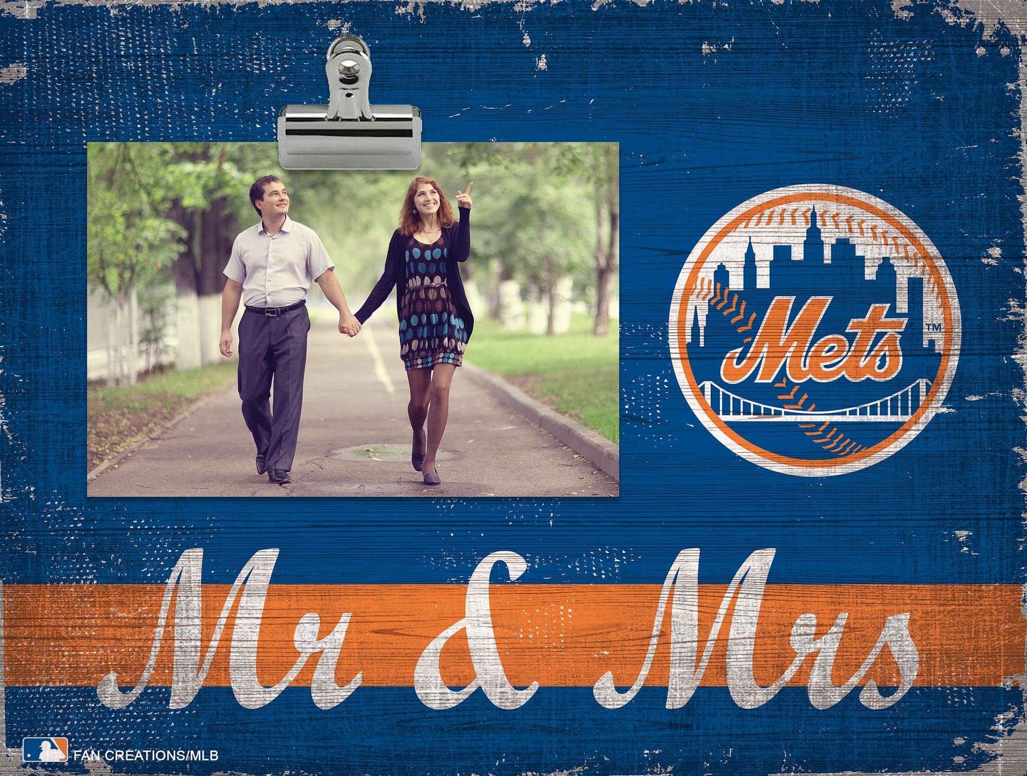 New York Mets Mr & Mrs Clip Frame – Fan Creations GA