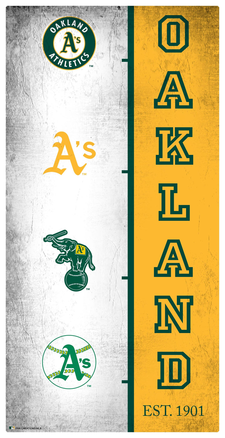 Oakland Athletics Team Logo Progression 6x12 – Fan Creations GA