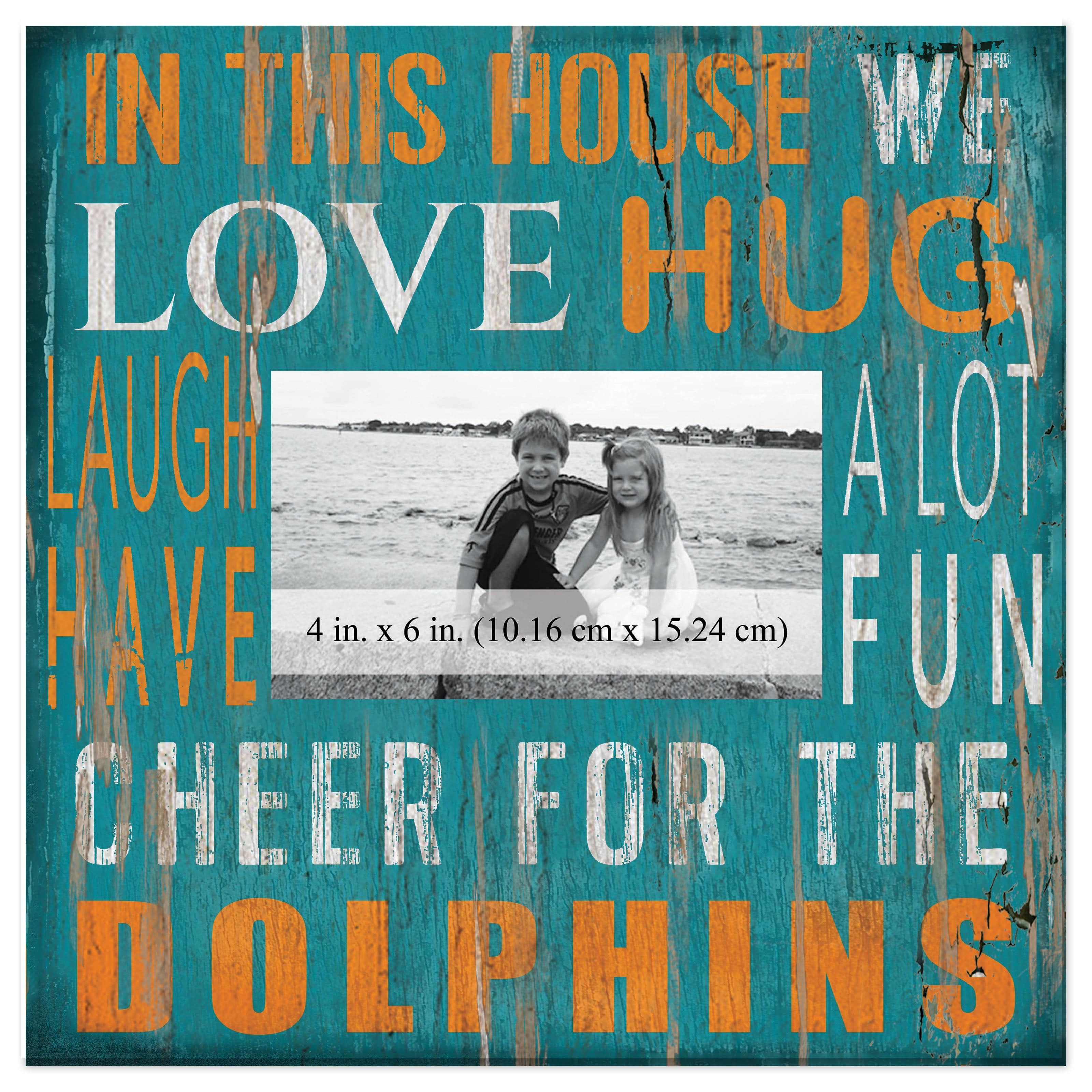 Miami Dolphins In This House 10x10 Frame – Fan Creations GA