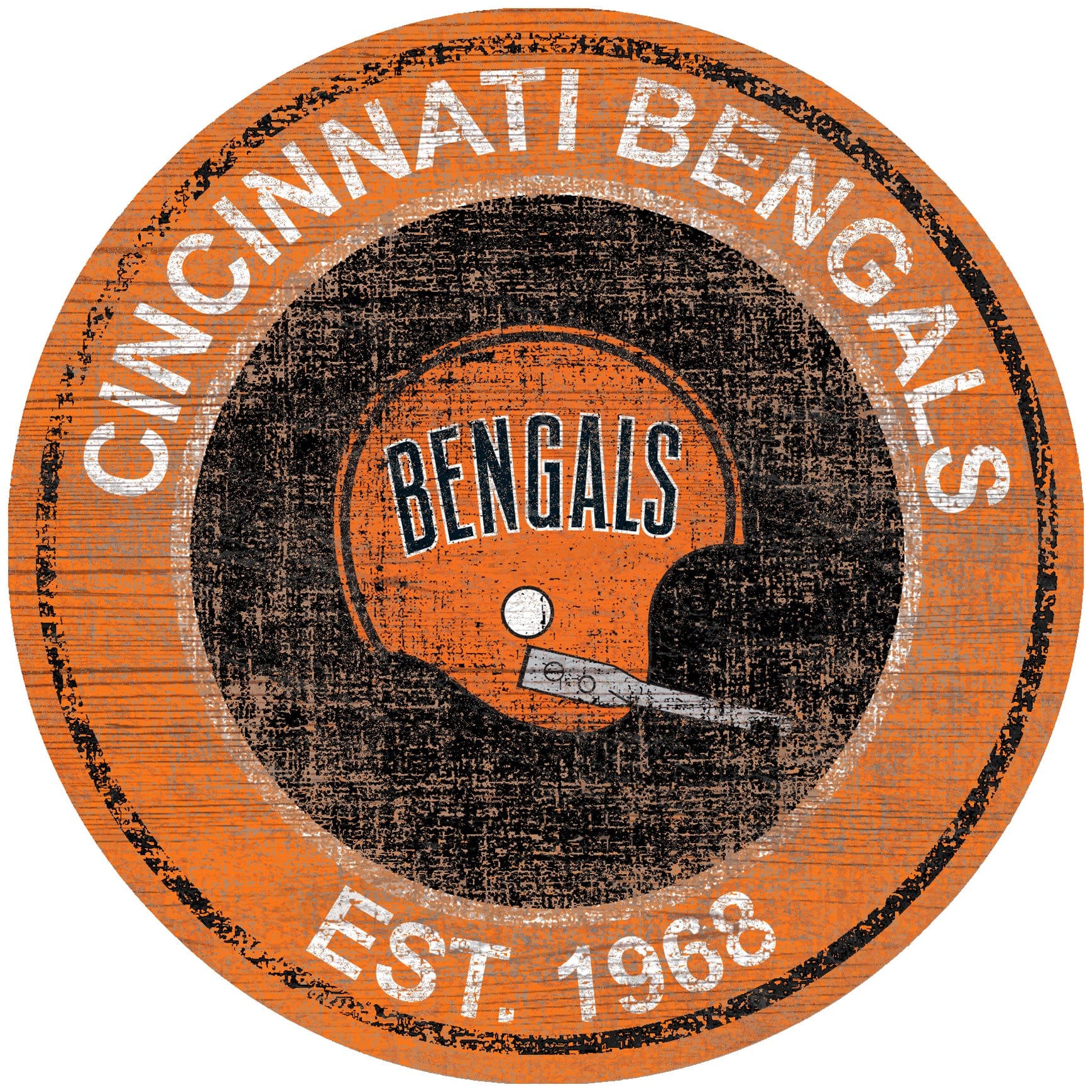 Cincinnati Bengals Heritage Logo 24" Circle – Fan Creations GA