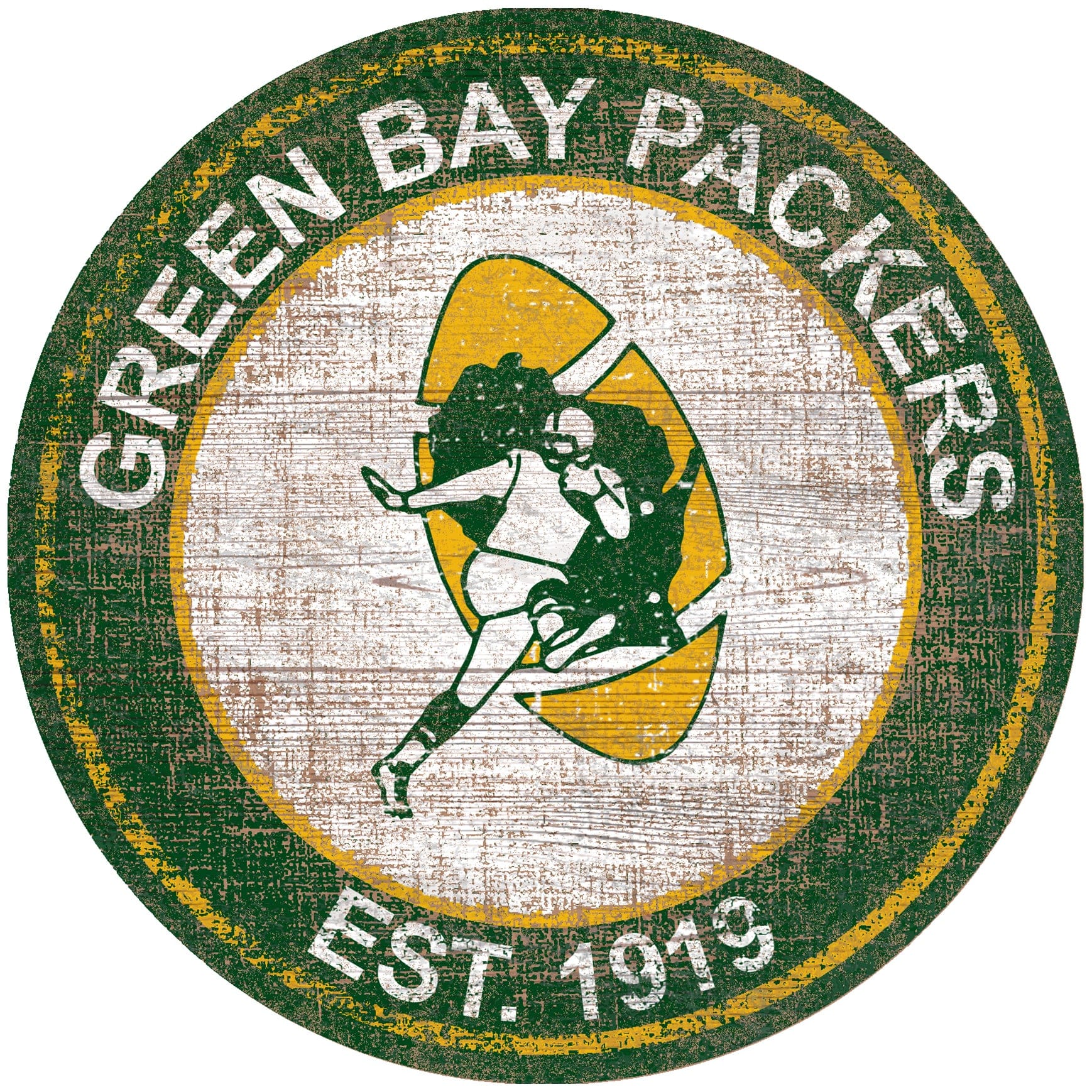 Green Bay Packers Heritage Logo 24" Circle – Fan Creations GA