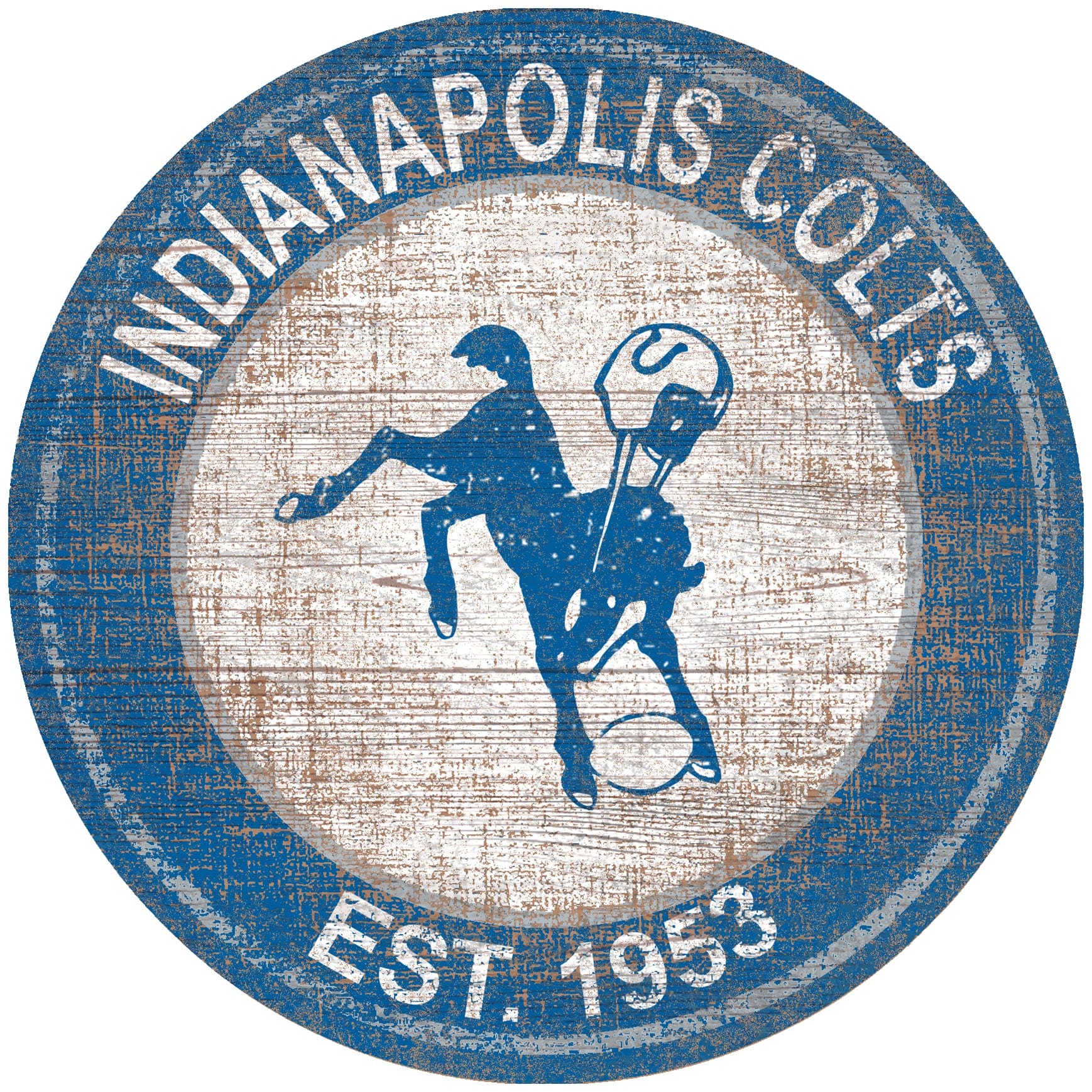 Indianapolis Colts Heritage Logo 24" Circle – Fan Creations GA