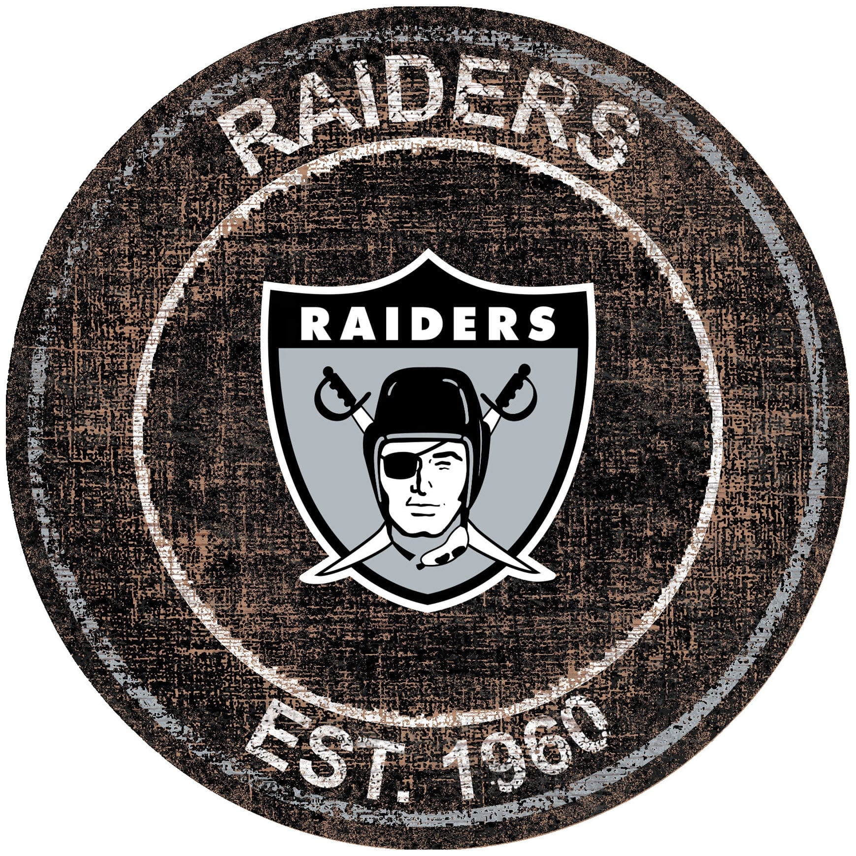 Las Vegas Raiders Heritage Logo 24" Circle – Fan Creations GA