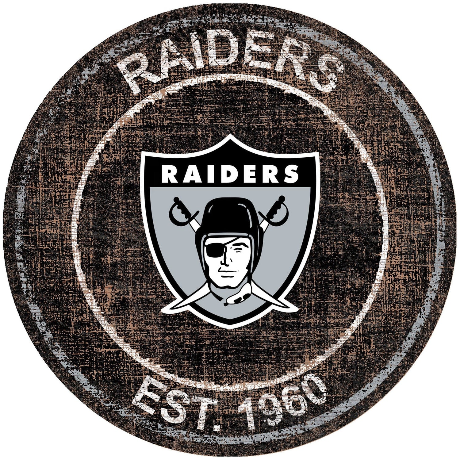 Las Vegas Raiders Heritage Logo 24" Circle – Fan Creations GA