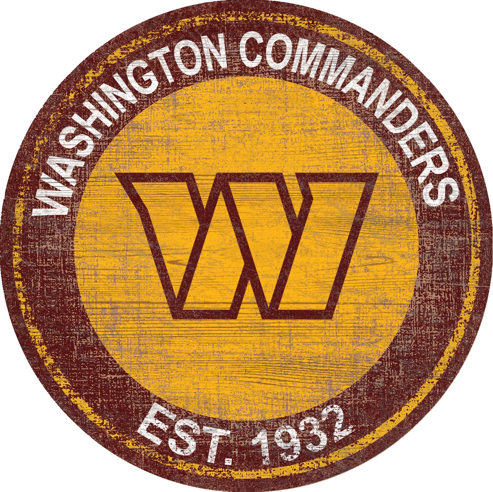Washington Commanders Heritage Logo 24" Circle – Fan Creations GA