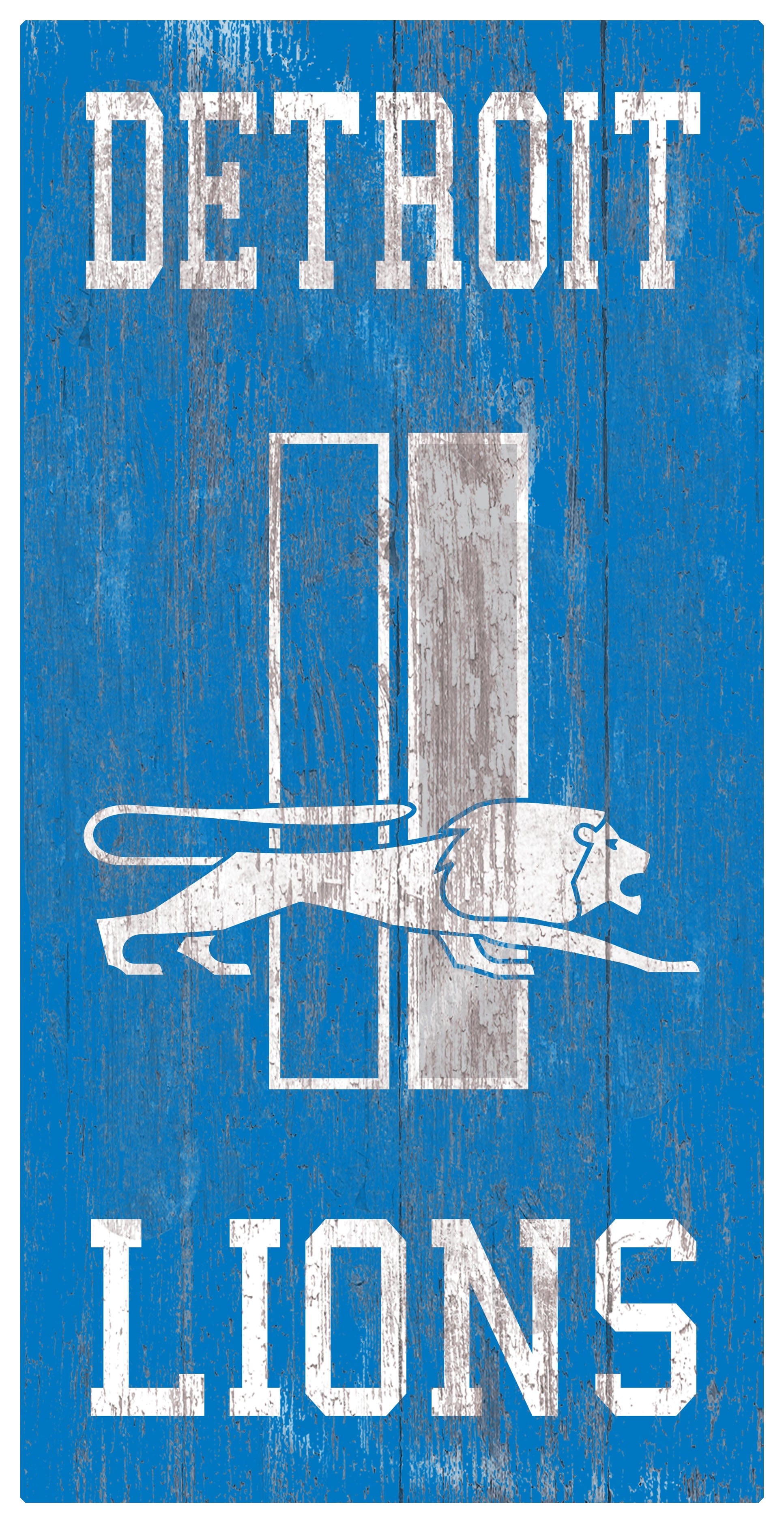 Detroit Lions Heritage Logo W/ Team Name 6x12 – Fan Creations GA