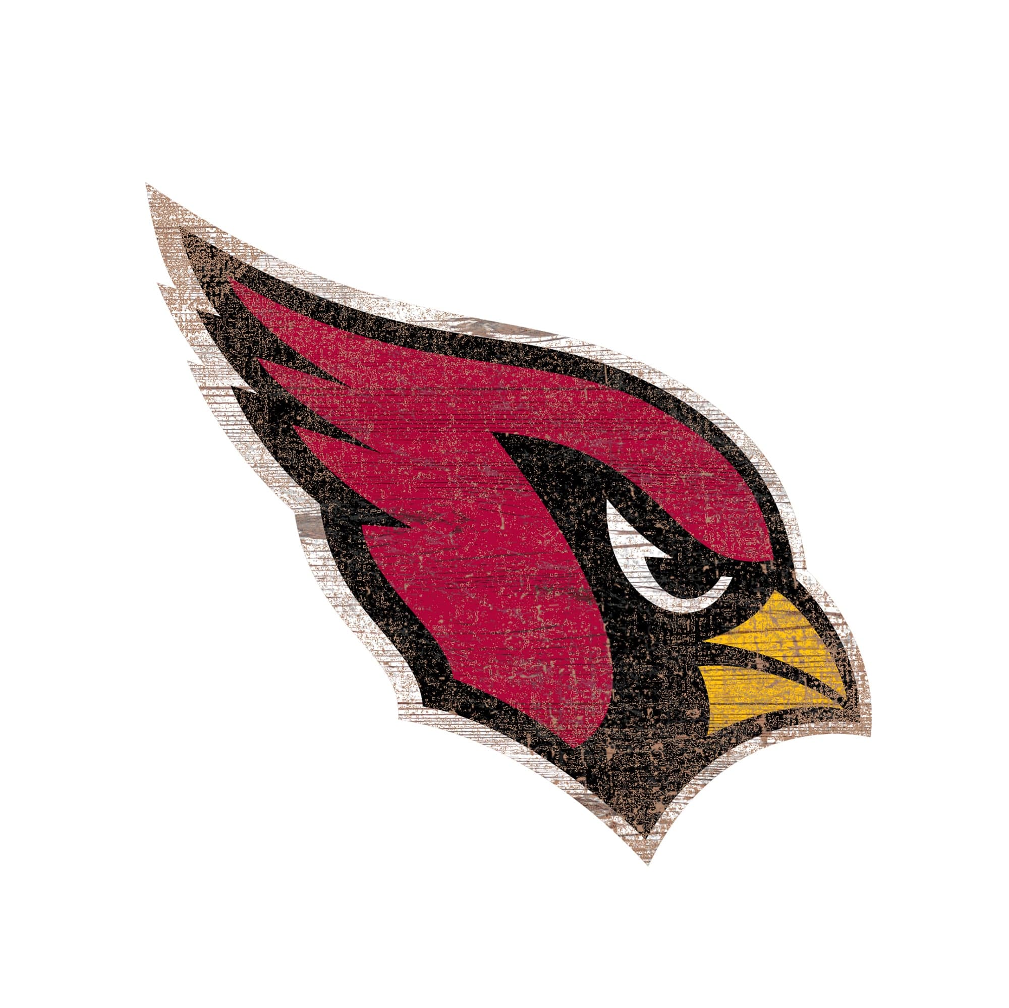 Arizona Cardinals Distressed Logo Cutout Sign – Fan Creations GA