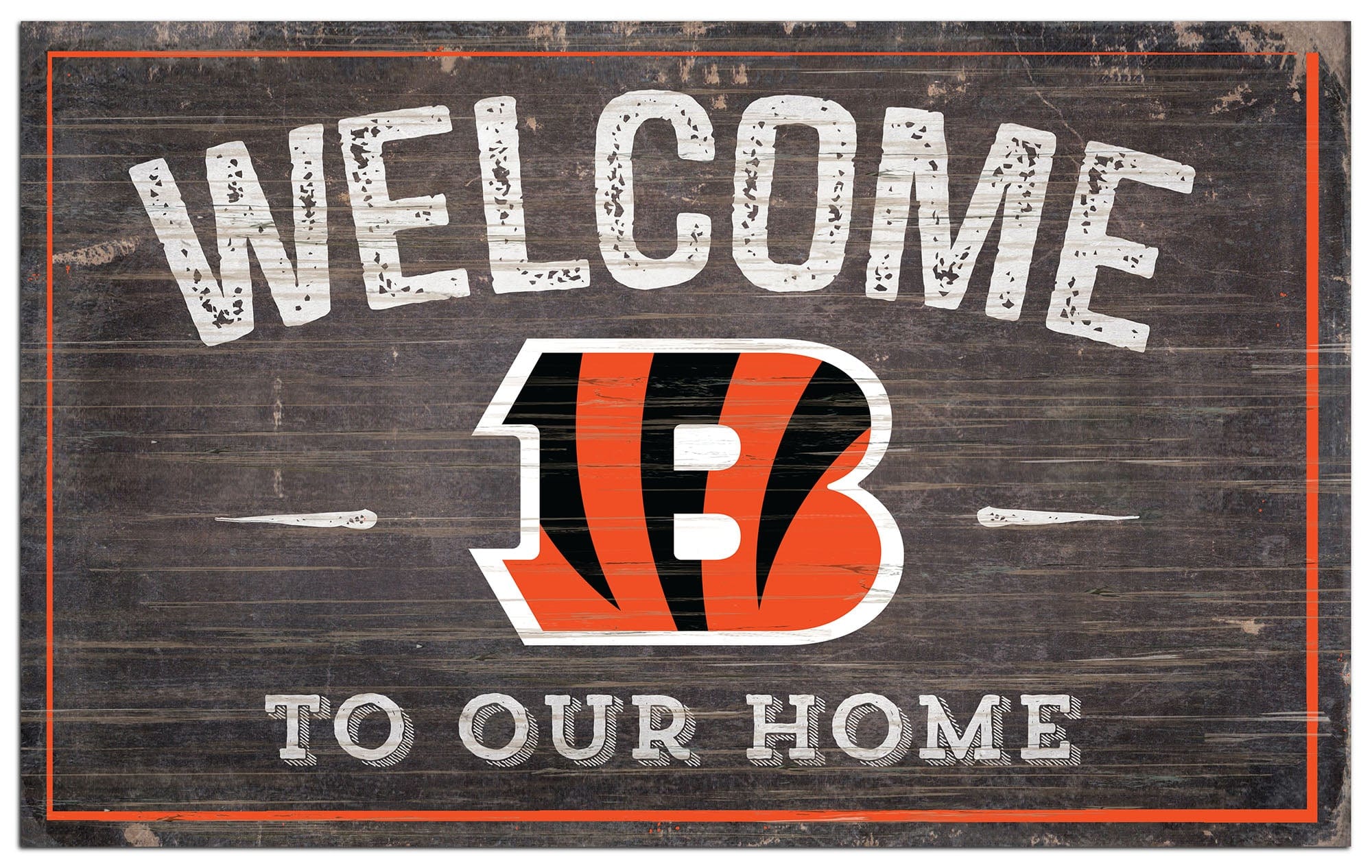 Cincinnati Bengals 11x19in Welcome Sign – Fan Creations GA
