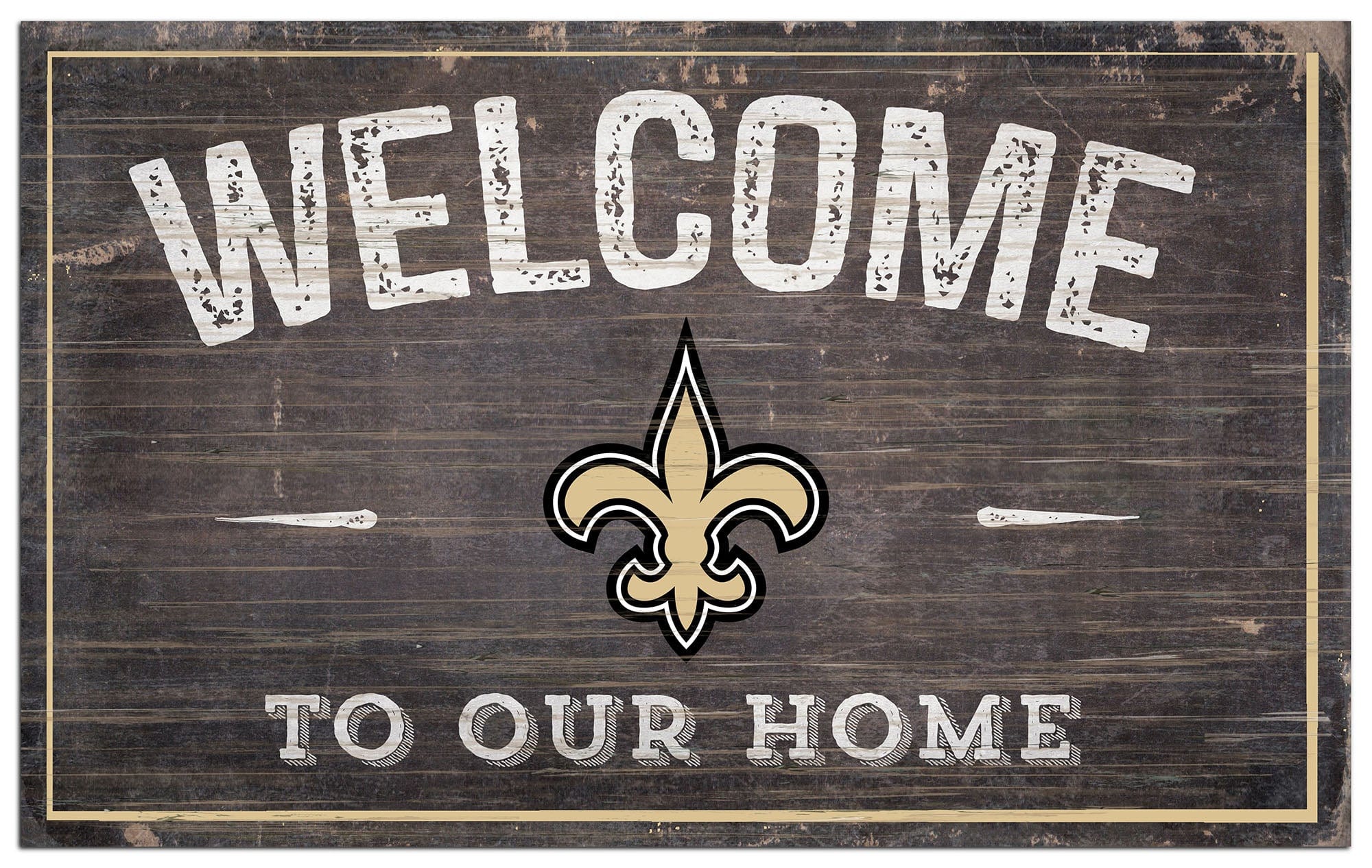 New Orleans Saints 11x19in Welcome Sign – Fan Creations GA
