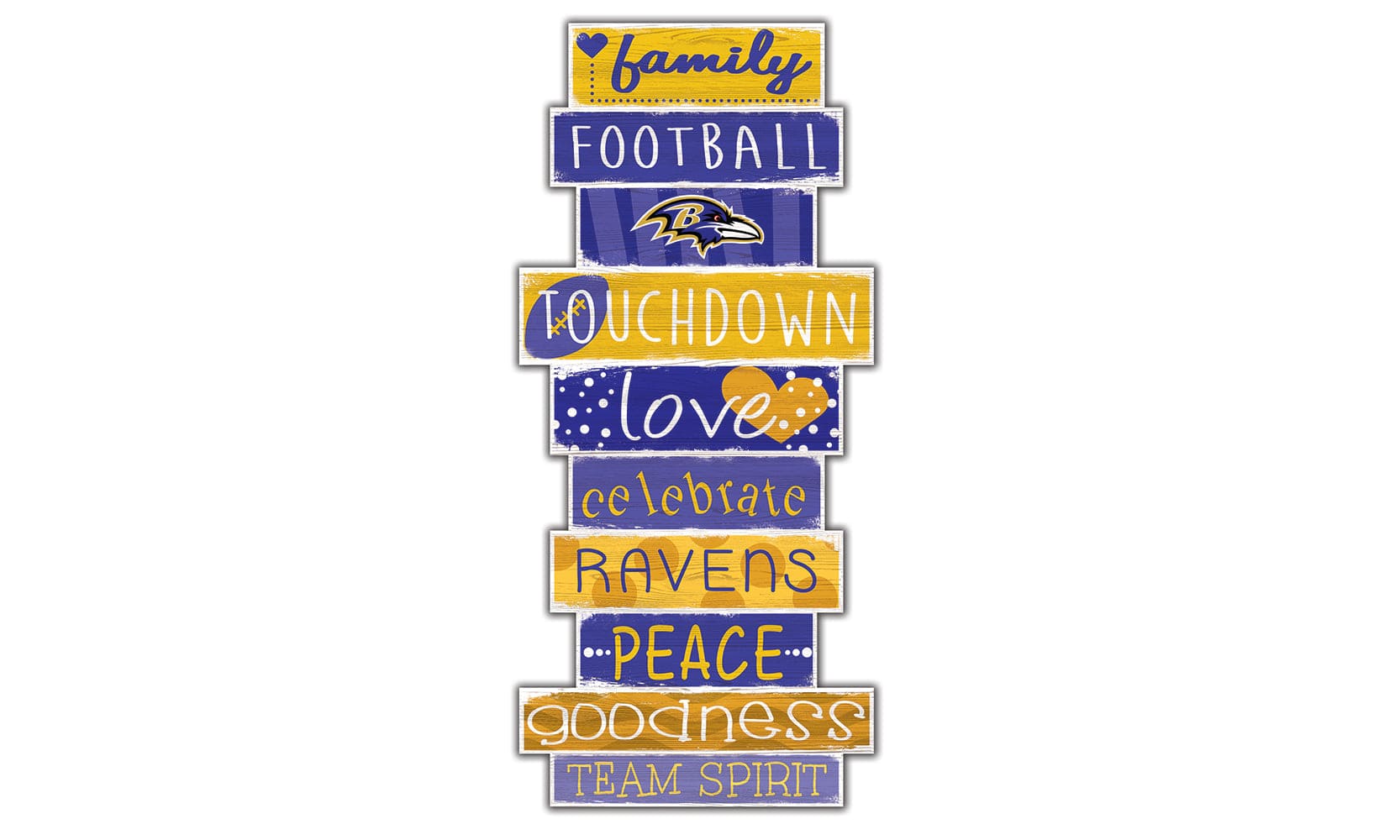 Baltimore Ravens Celebration Stack 24" Sign – Fan Creations GA