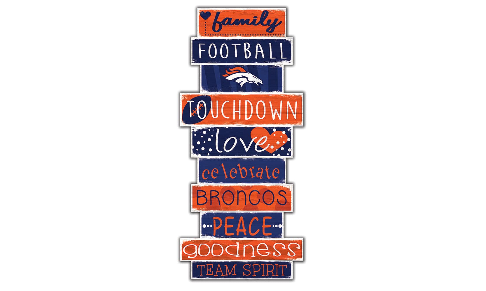 Denver Broncos Celebration Stack 24" Sign – Fan Creations GA