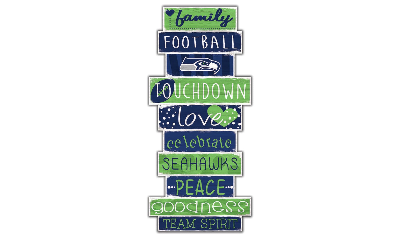 Seattle Seahawks Celebration Stack 24" Sign – Fan Creations GA