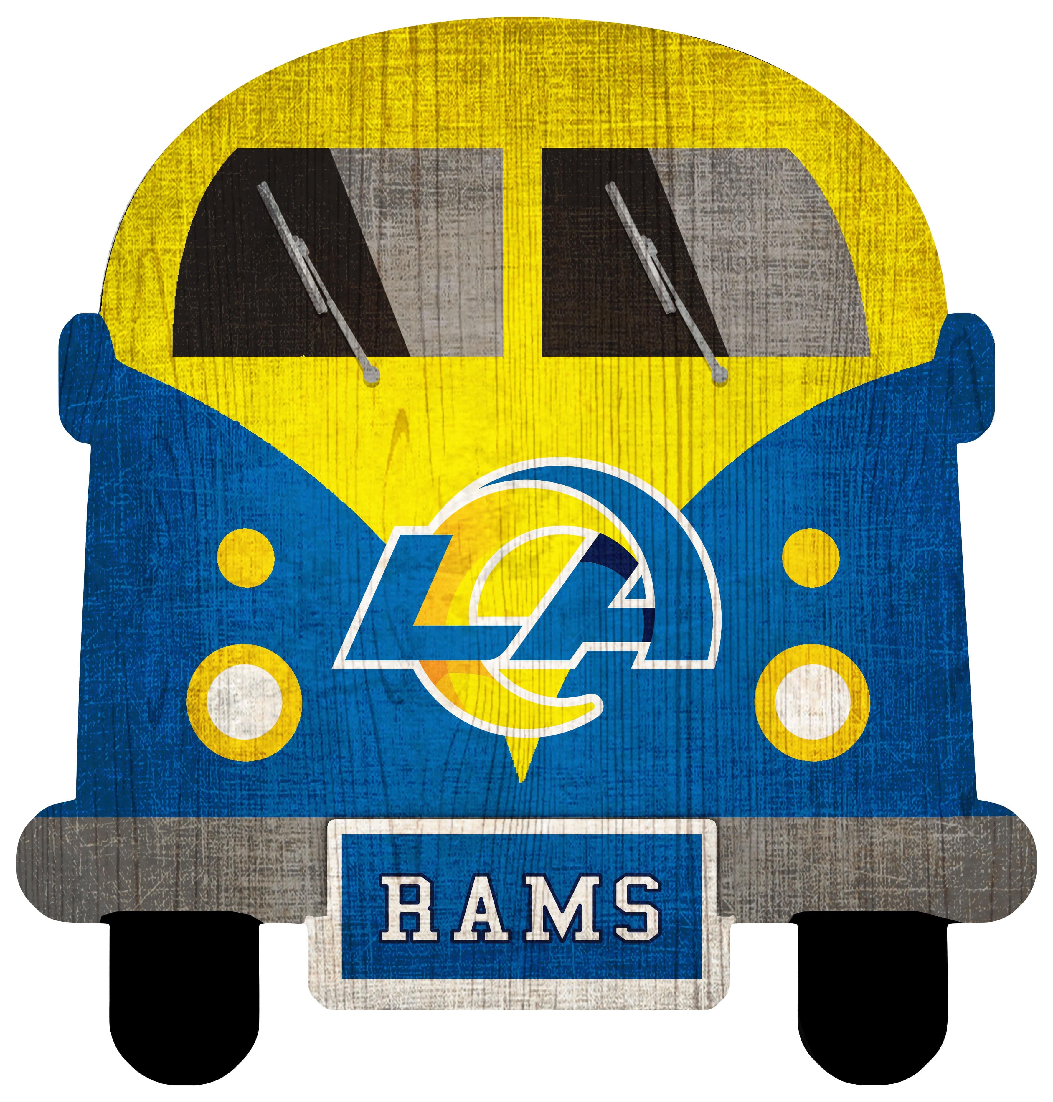 Los Angeles Rams 12" Team Bus Sign – Fan Creations GA