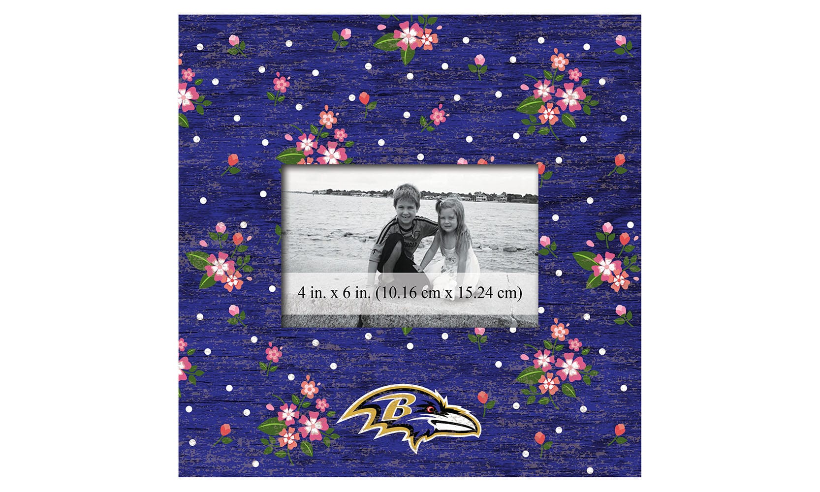 Baltimore Ravens Floral 10x10 Frame – Fan Creations GA