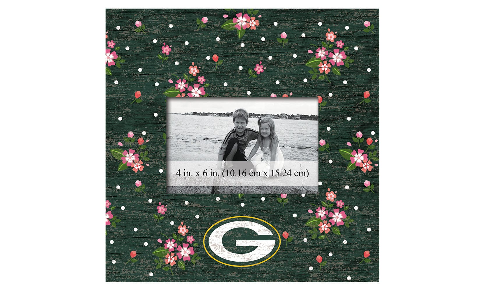 Green Bay Packers Floral 10x10 Frame – Fan Creations GA