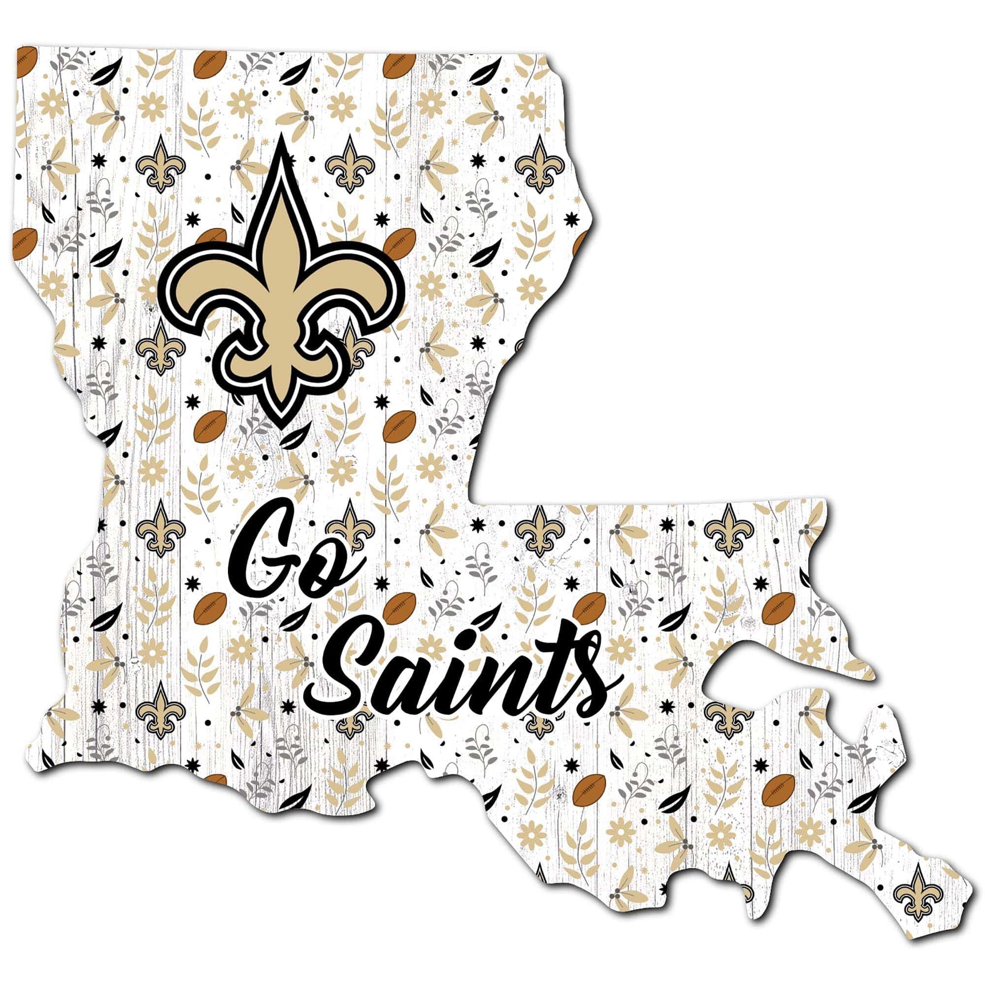 New Orleans Saints State Sign 24in – Fan Creations GA