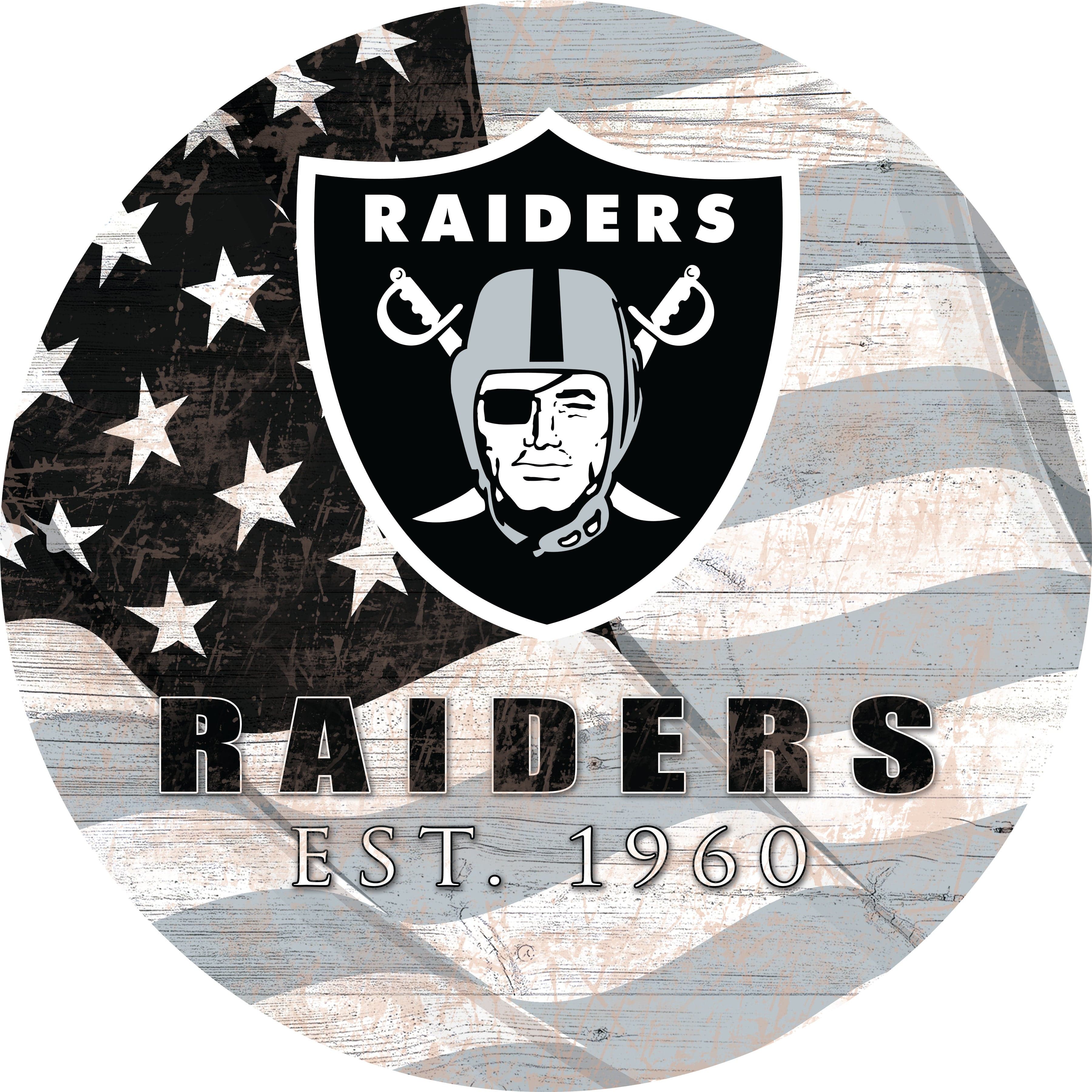 Las Vegas Raiders Team Color Flag Circle – Fan Creations GA